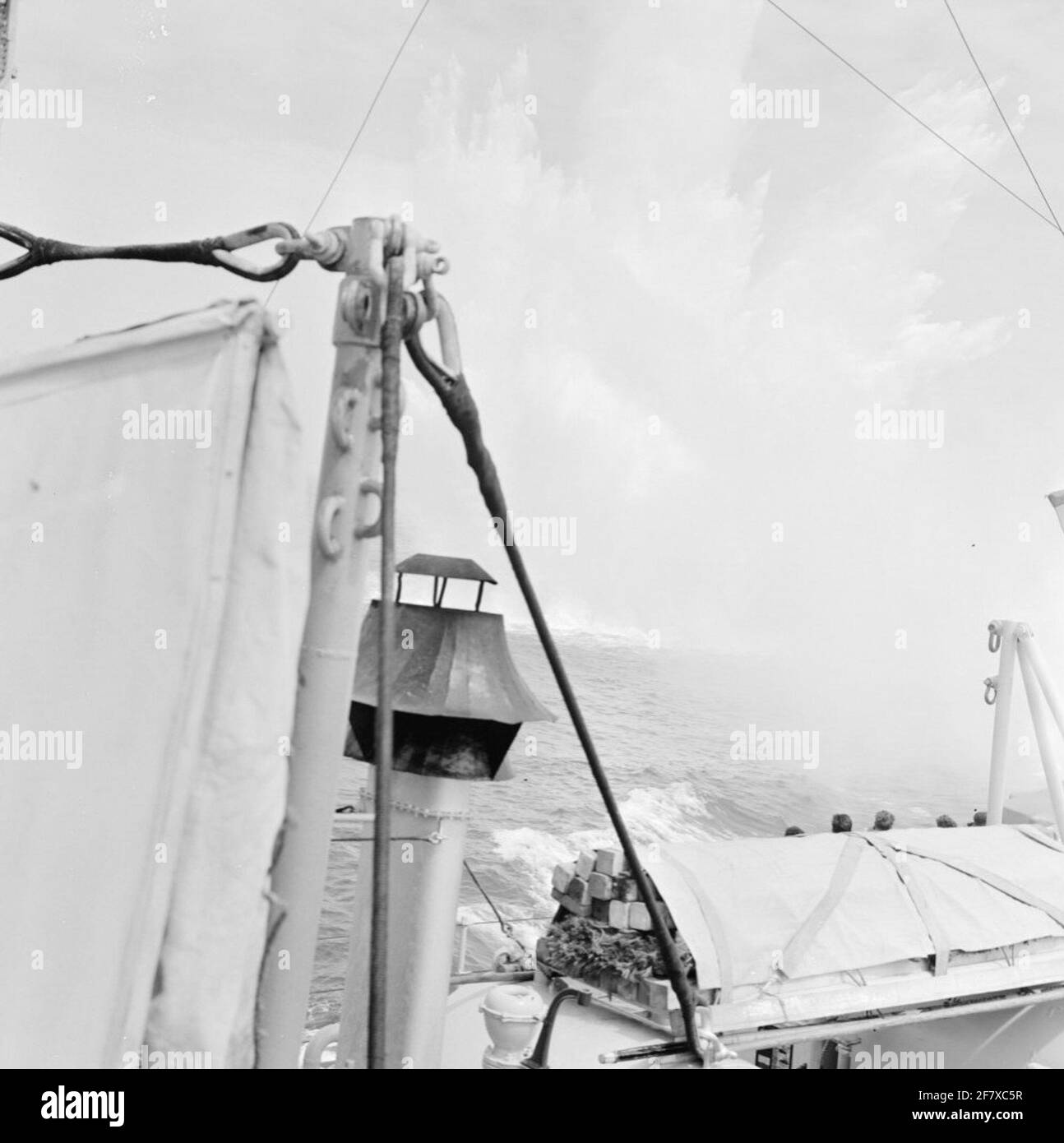 Fishing inspection in the North Sea with the frigate of predator class ...