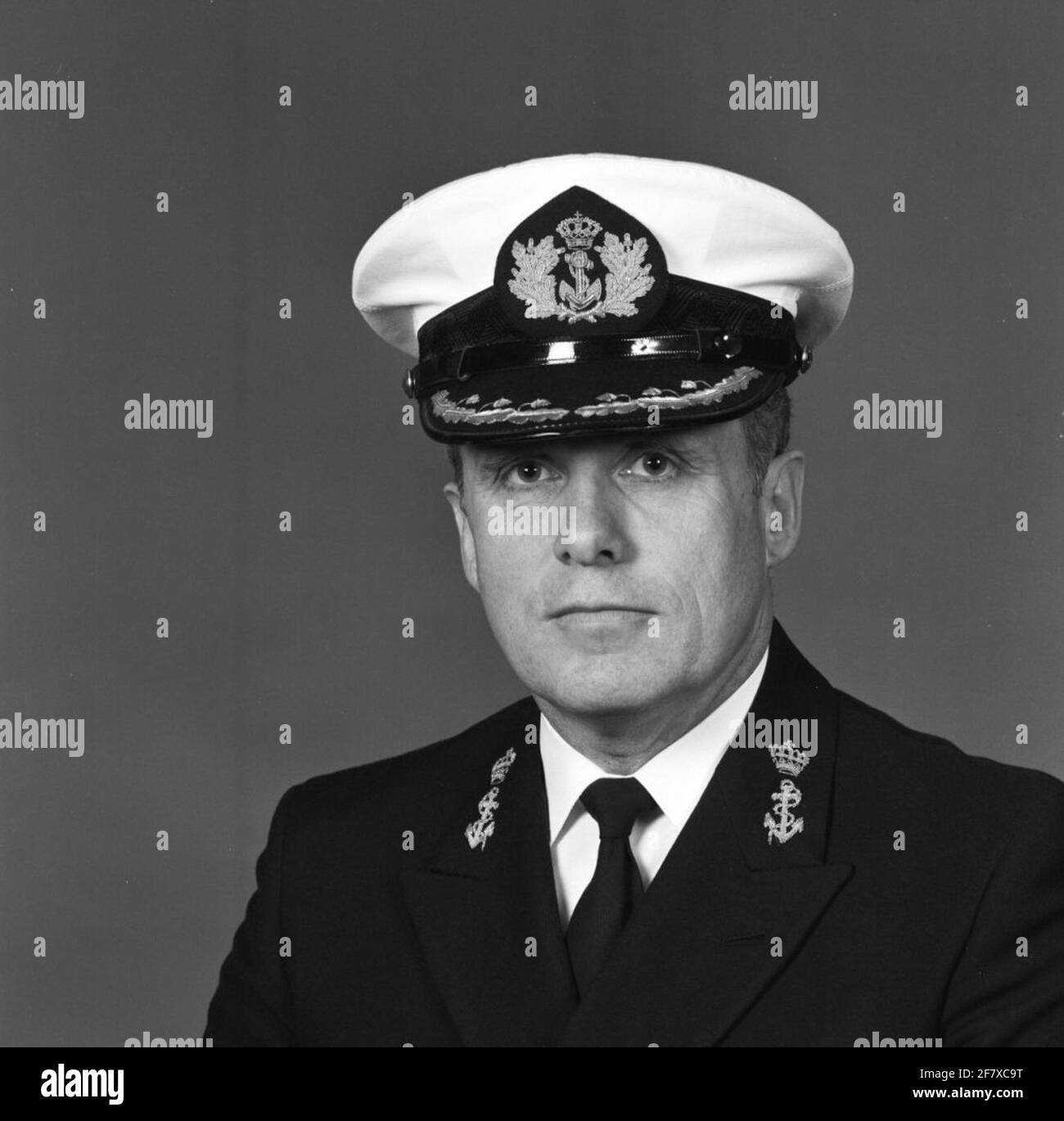 Captain ter Zee P.J. In 't Veld, commander HR MS Zuiderkruis Stock ...