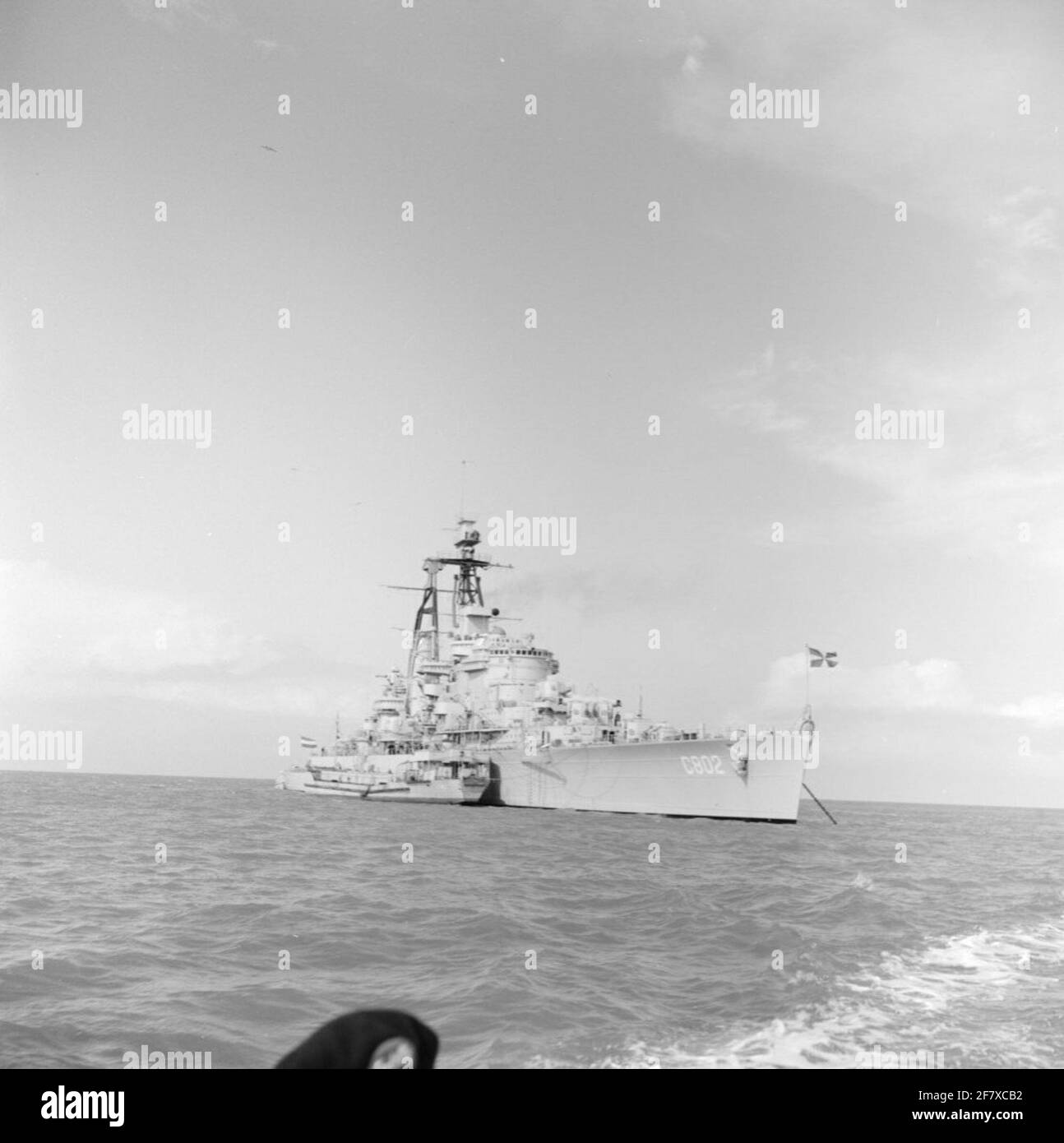 HR. Ms. The seven provinces with auxiliary ship alongside and sloop at ...