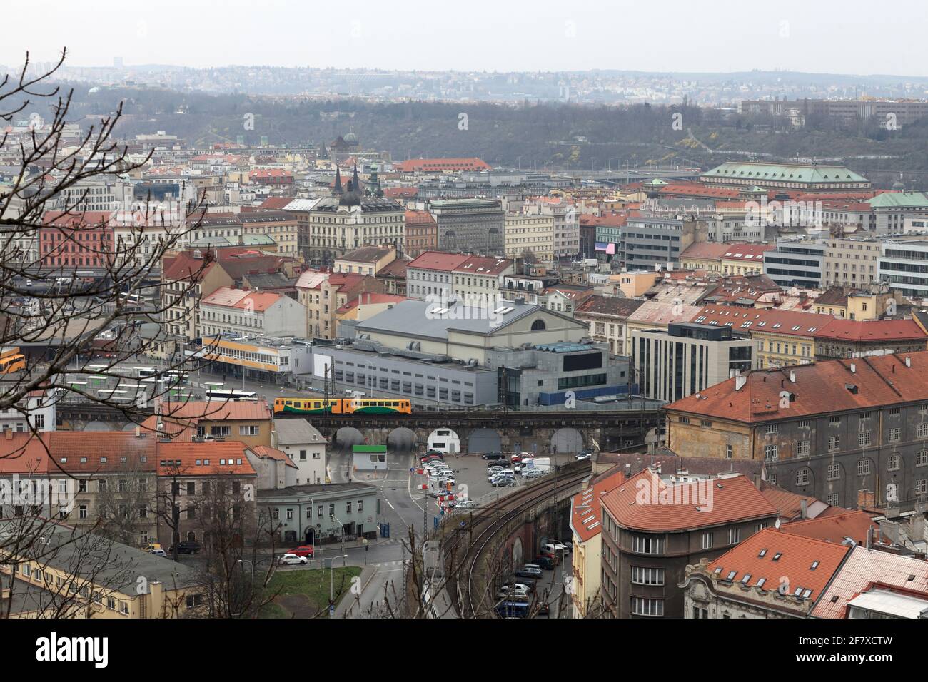 Vitkov hill prague aerial view hi-res stock photography and images - Alamy