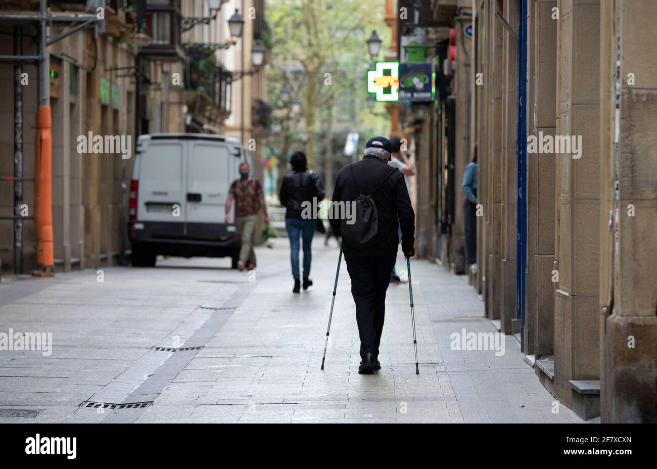 man walking down the street Stock Photo - Alamy