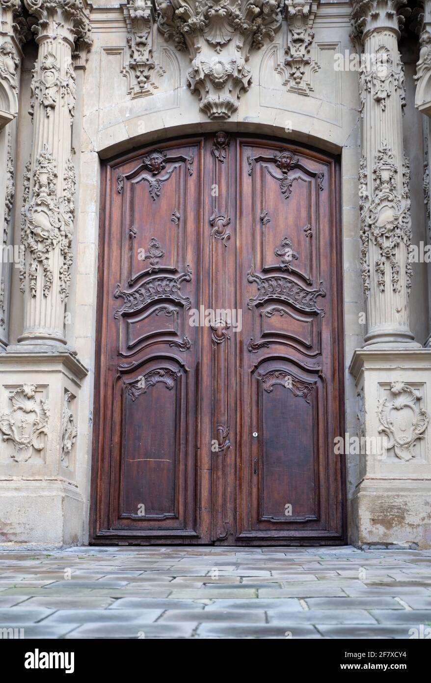 church entrance in basque country Stock Photo - Alamy