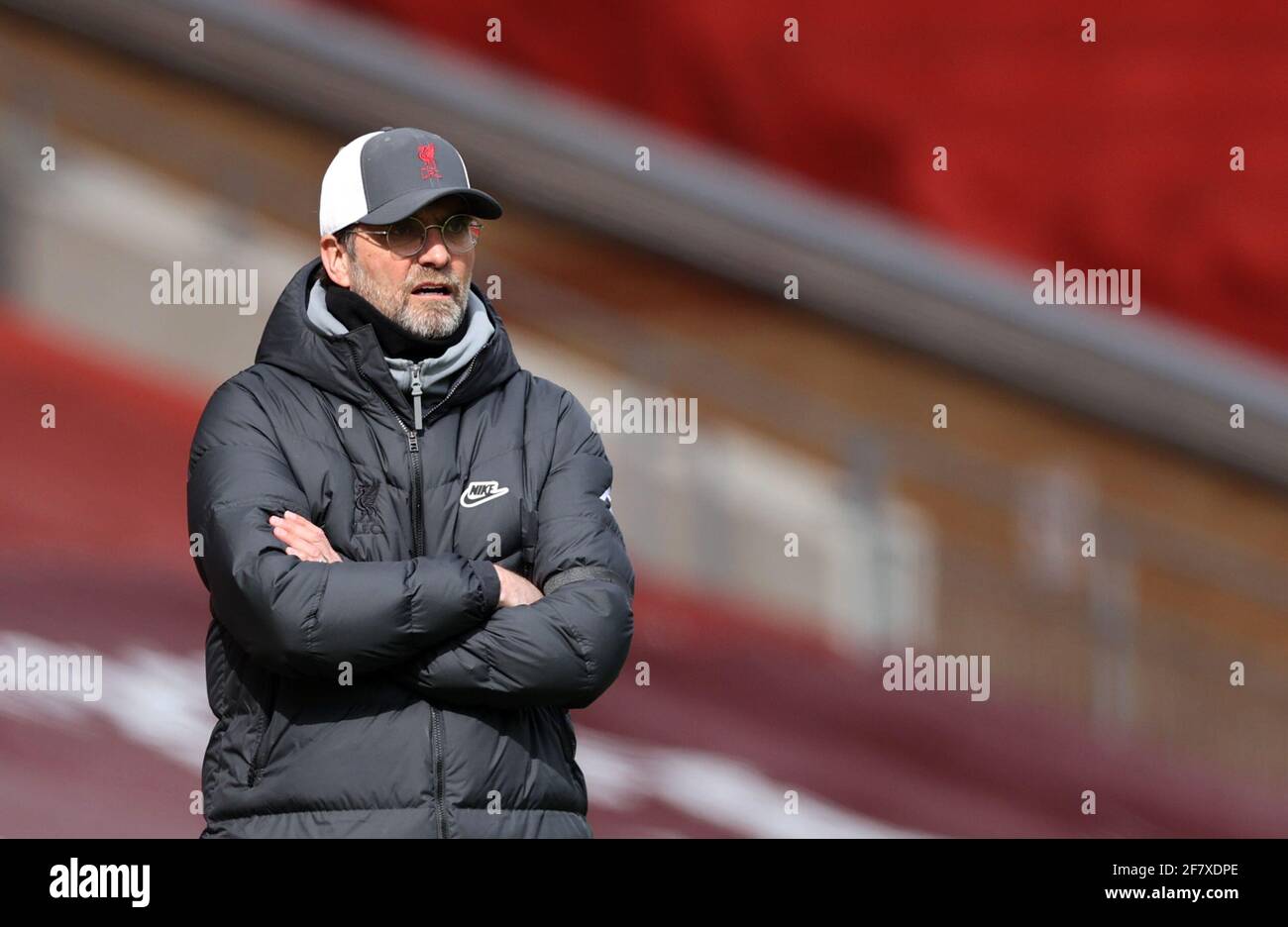 Liverpool manager Jurgen Klopp on the touchline during the Premier ...