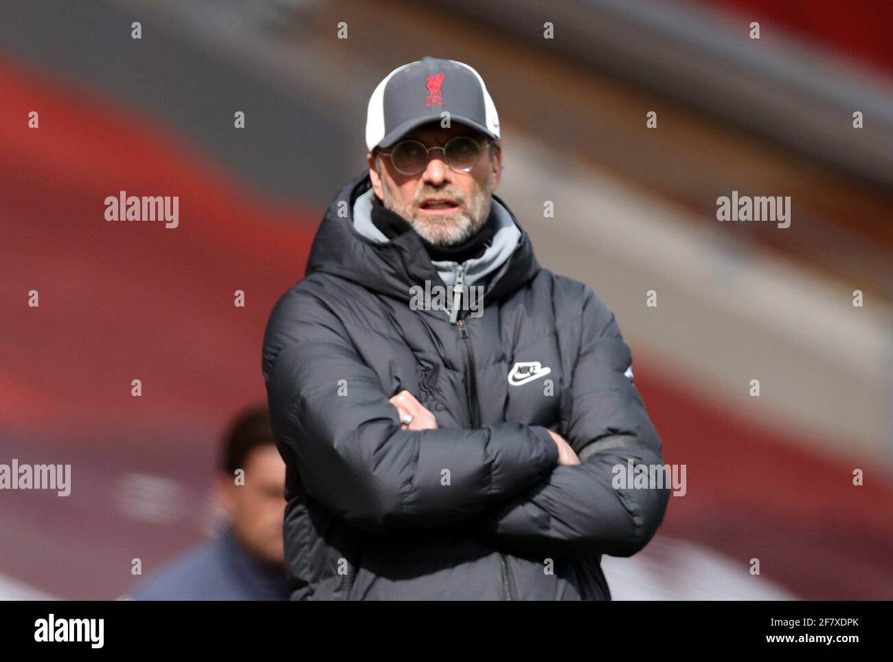 Liverpool manager Jurgen Klopp on the touchline during the Premier ...