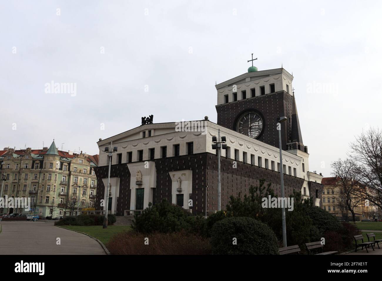 Church of the Sacred Heart in Prague Stock Photo - Alamy
