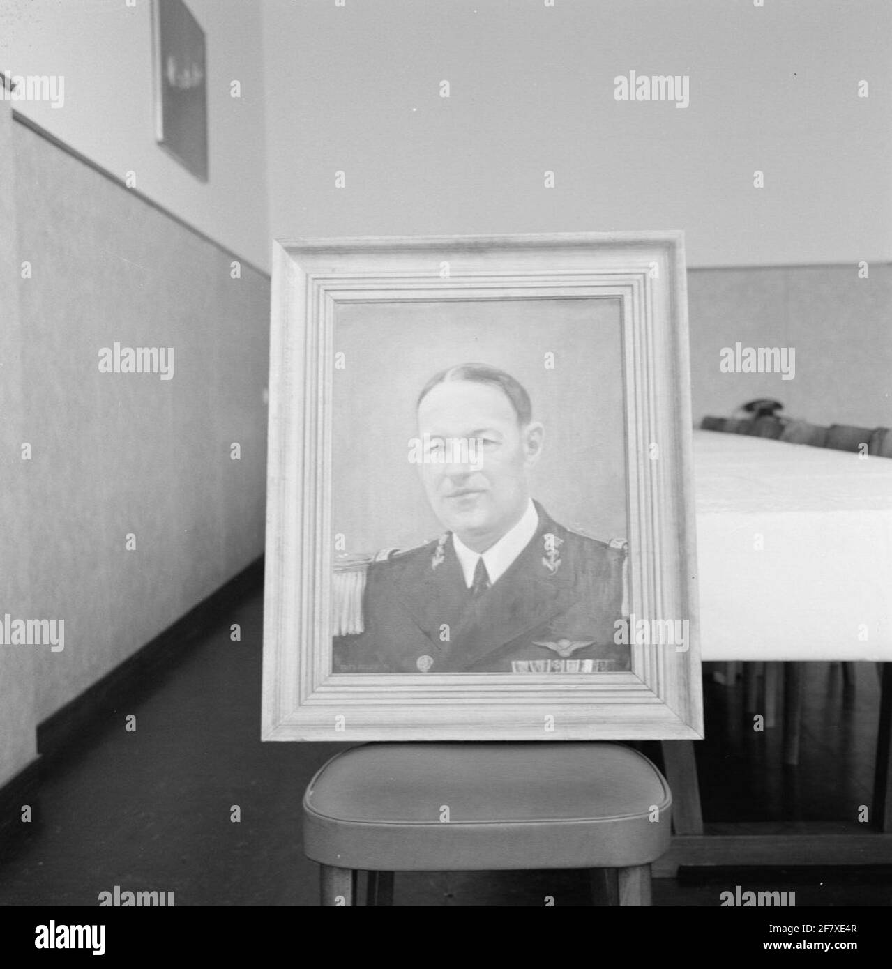 Painted portrait of schout-at-night k.w.f.m. Doorman (1889-1942), 1957 ...