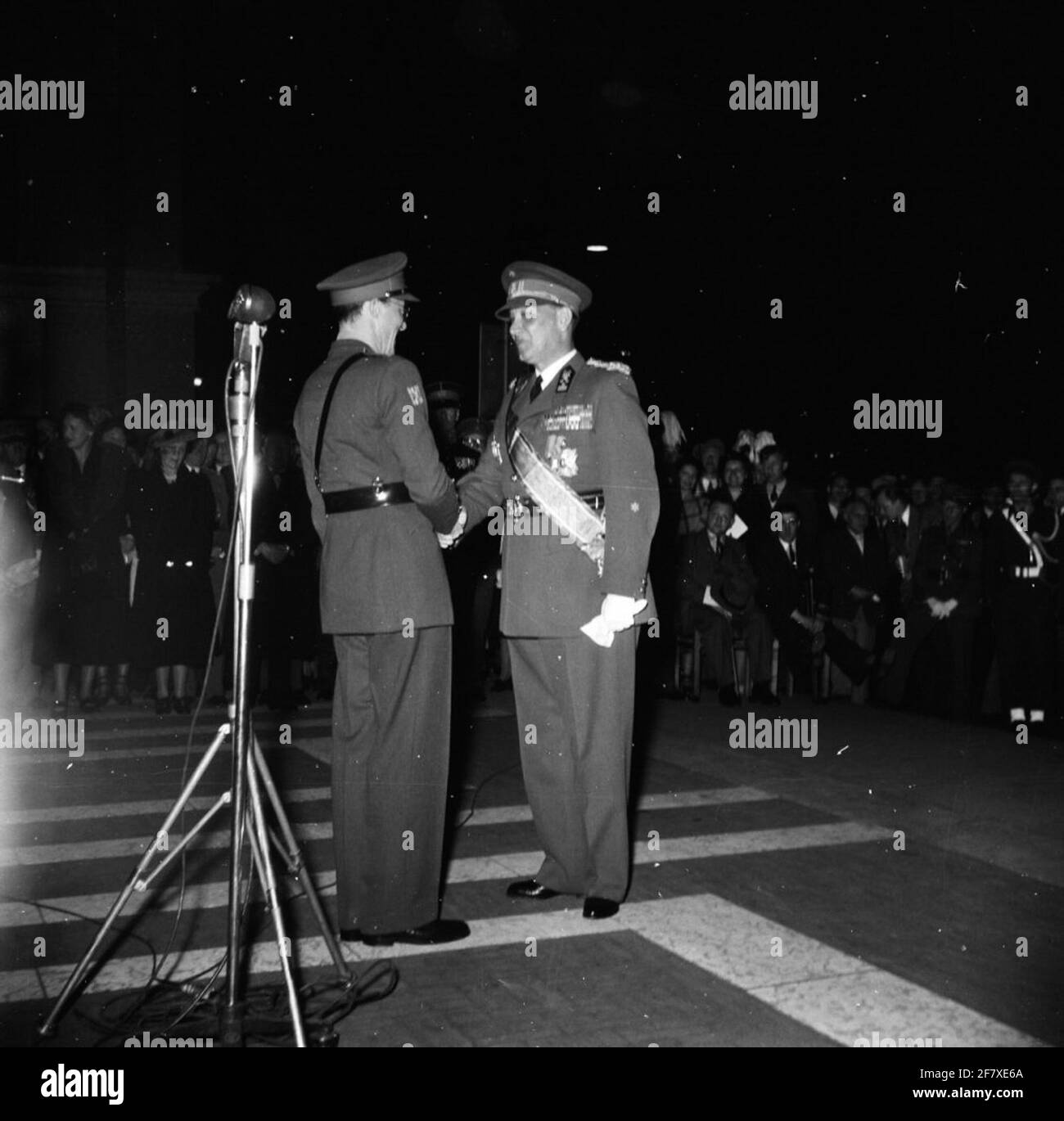 Visit from the British General John Harding (not in the photo) to the ...