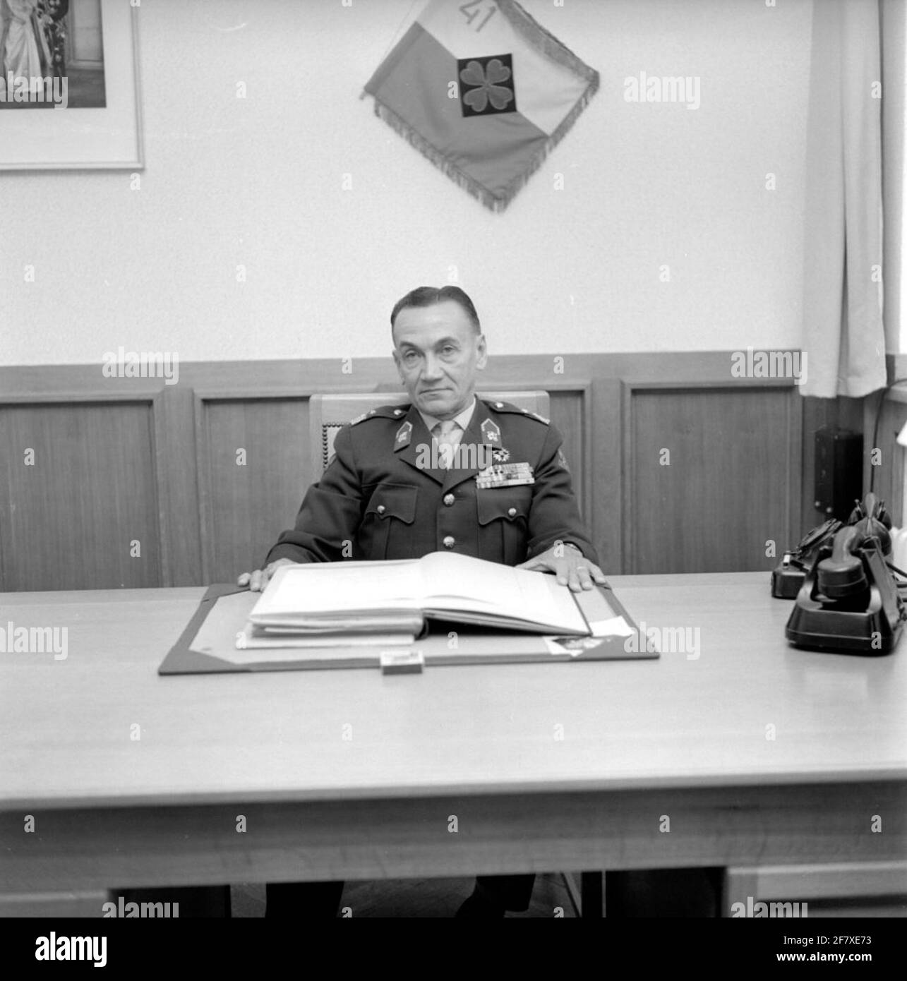 General Major of Infantry G. H. Christan behind his desk Stock Photo ...
