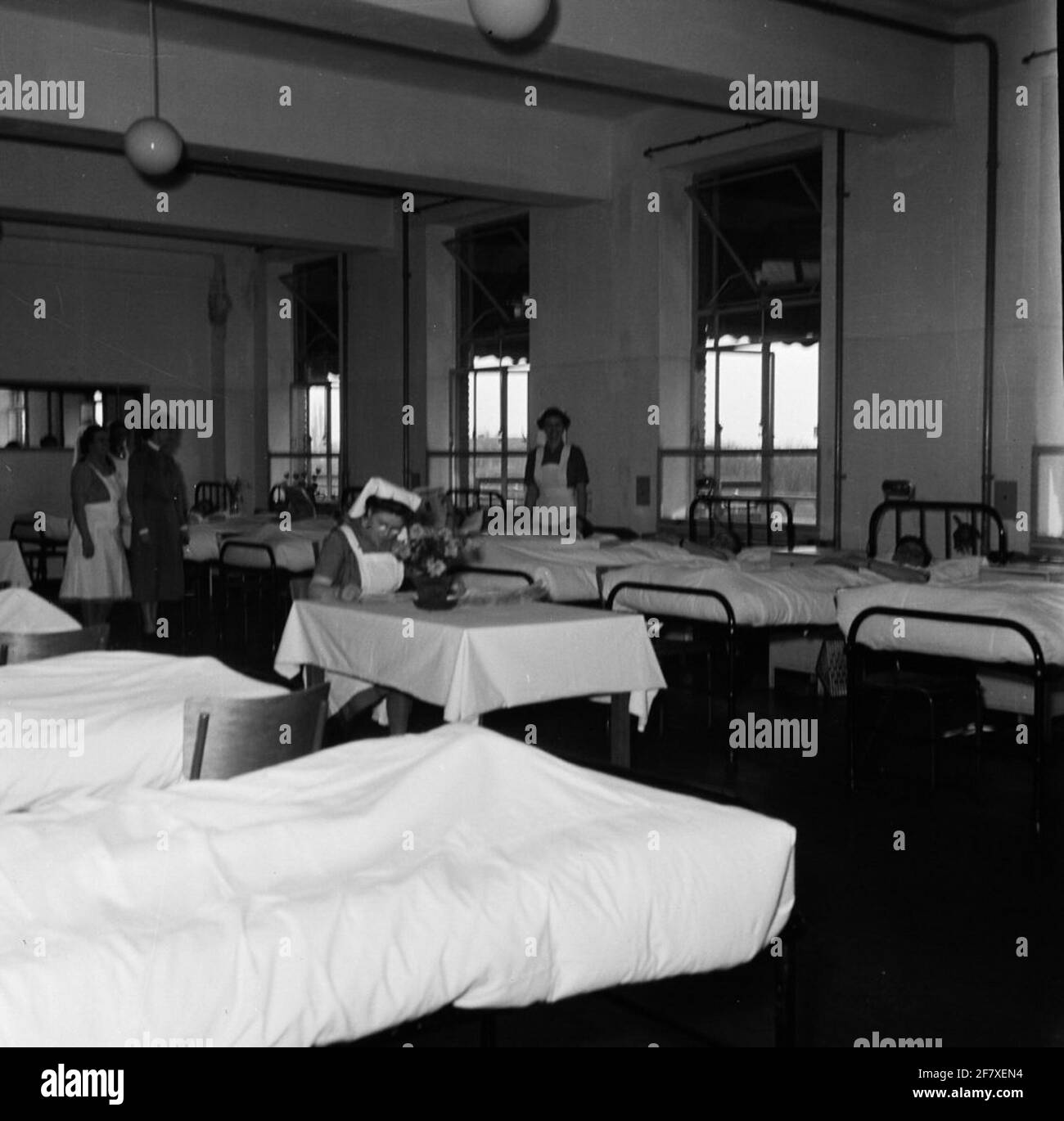 Room with bed patients in the military hospital Stock Photo - Alamy