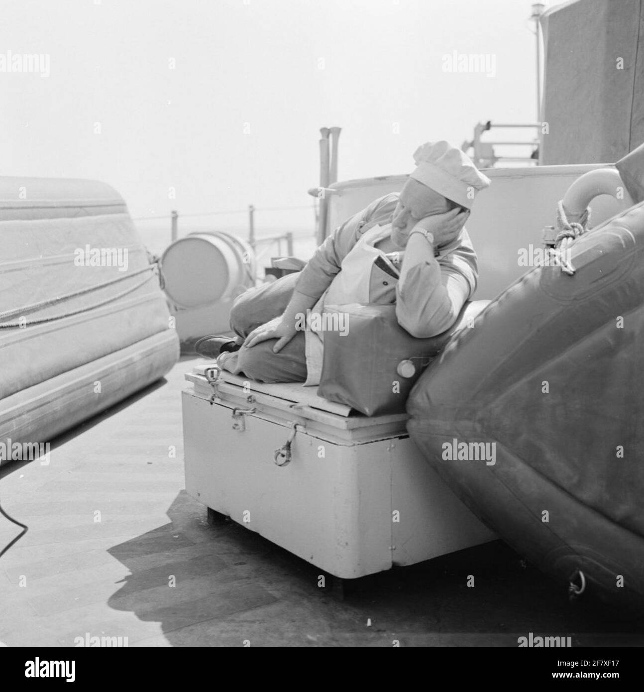 Fishing inspection in the North Sea with the frigate of predator class ...