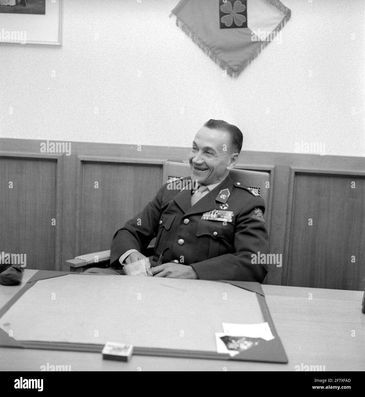 General Major of Infantry G. H. Christan behind his desk Stock Photo ...