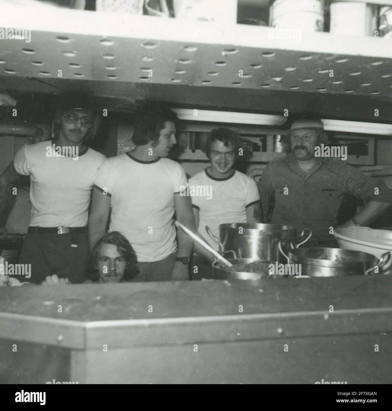 Wolf class Frigate Hr.Ms. Jaguar (1954-1983), the cook and his staff ...