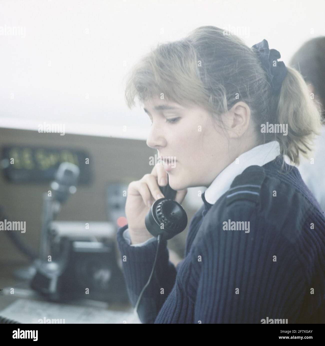 A first Lieutenant air traffic controller at work Stock Photo - Alamy