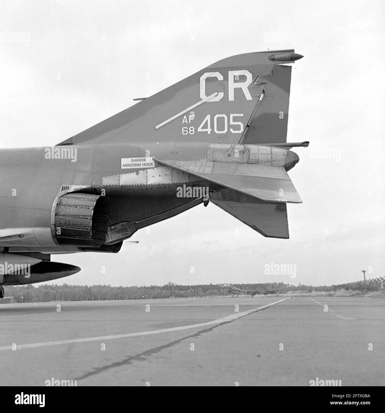 Tail from an MC Donnell Douglas F-4e Phantom II 32 Tacitical Fighter ...