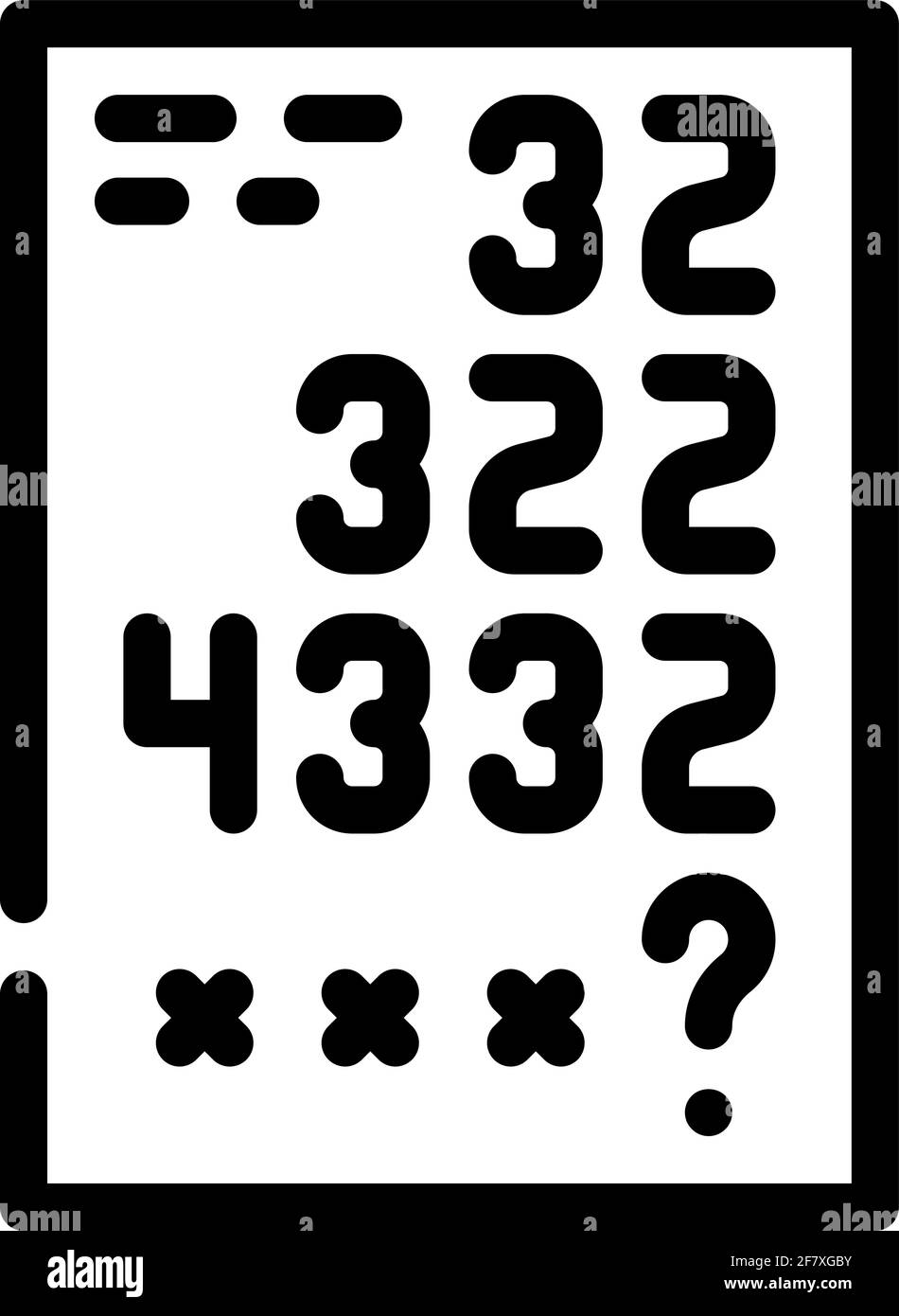 logical tasks line icon vector illustration black Stock Vector Image ...