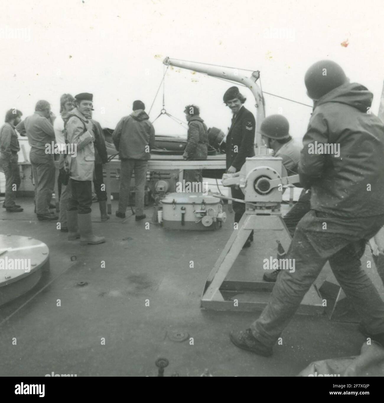 Wolf class Frigate Hr.Ms. Jaguar (1954-1983), back from an inspection ...
