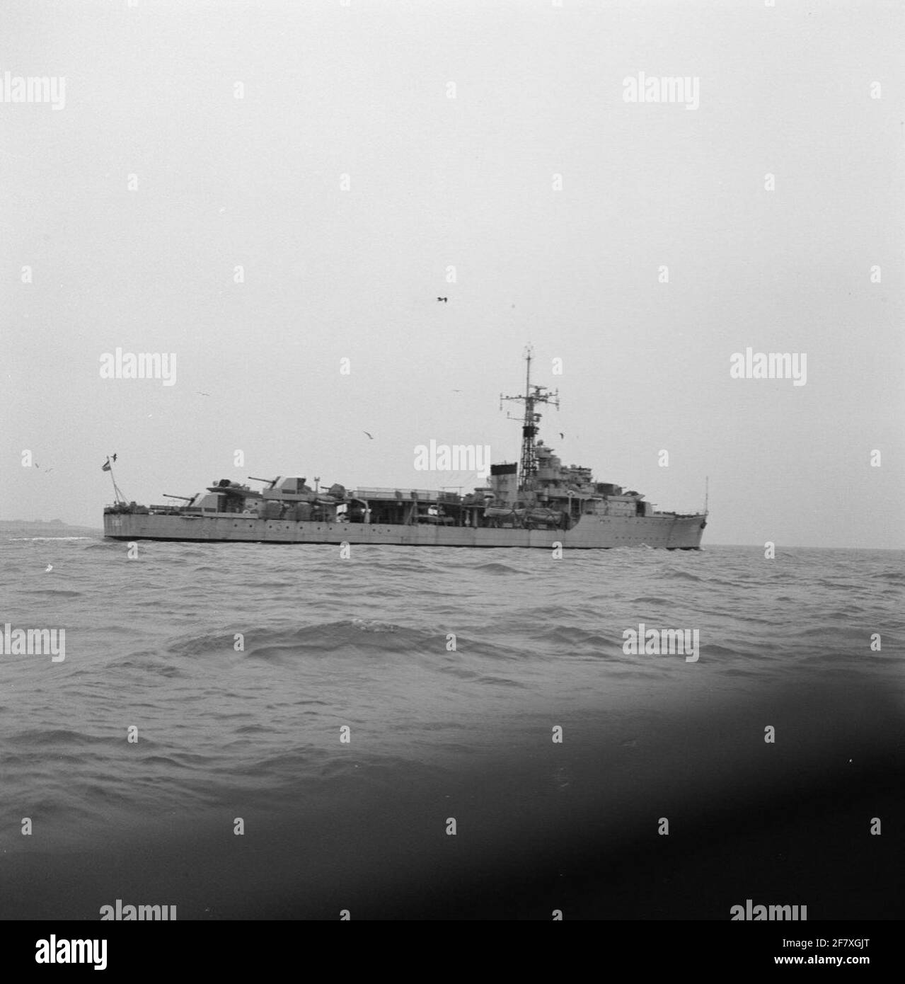The Frigate Hr.Ms. Evertsen (F 803, EX-D 802), 1957 Stock Photo - Alamy