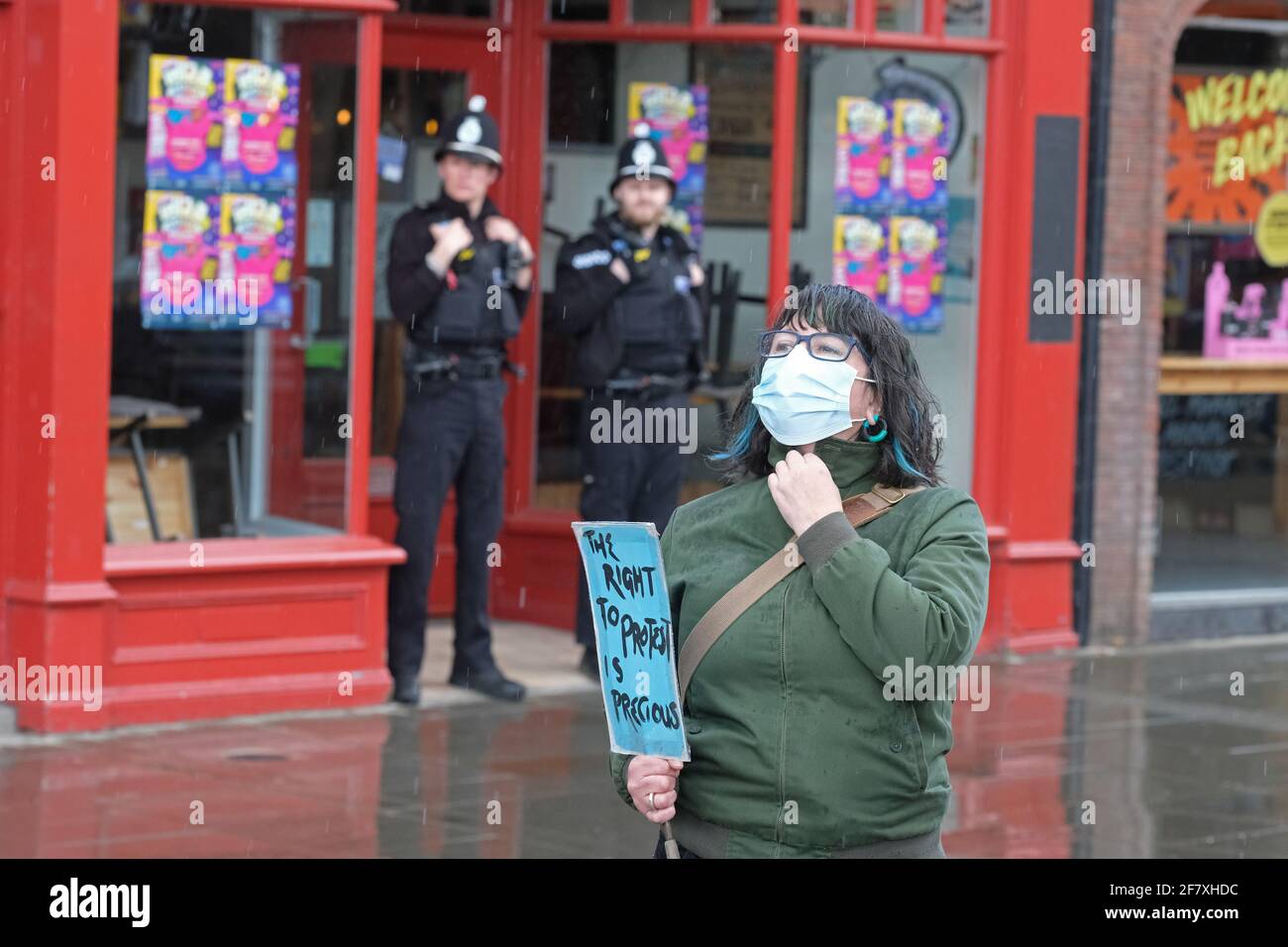 Protest sign placard police hi-res stock photography and images - Alamy