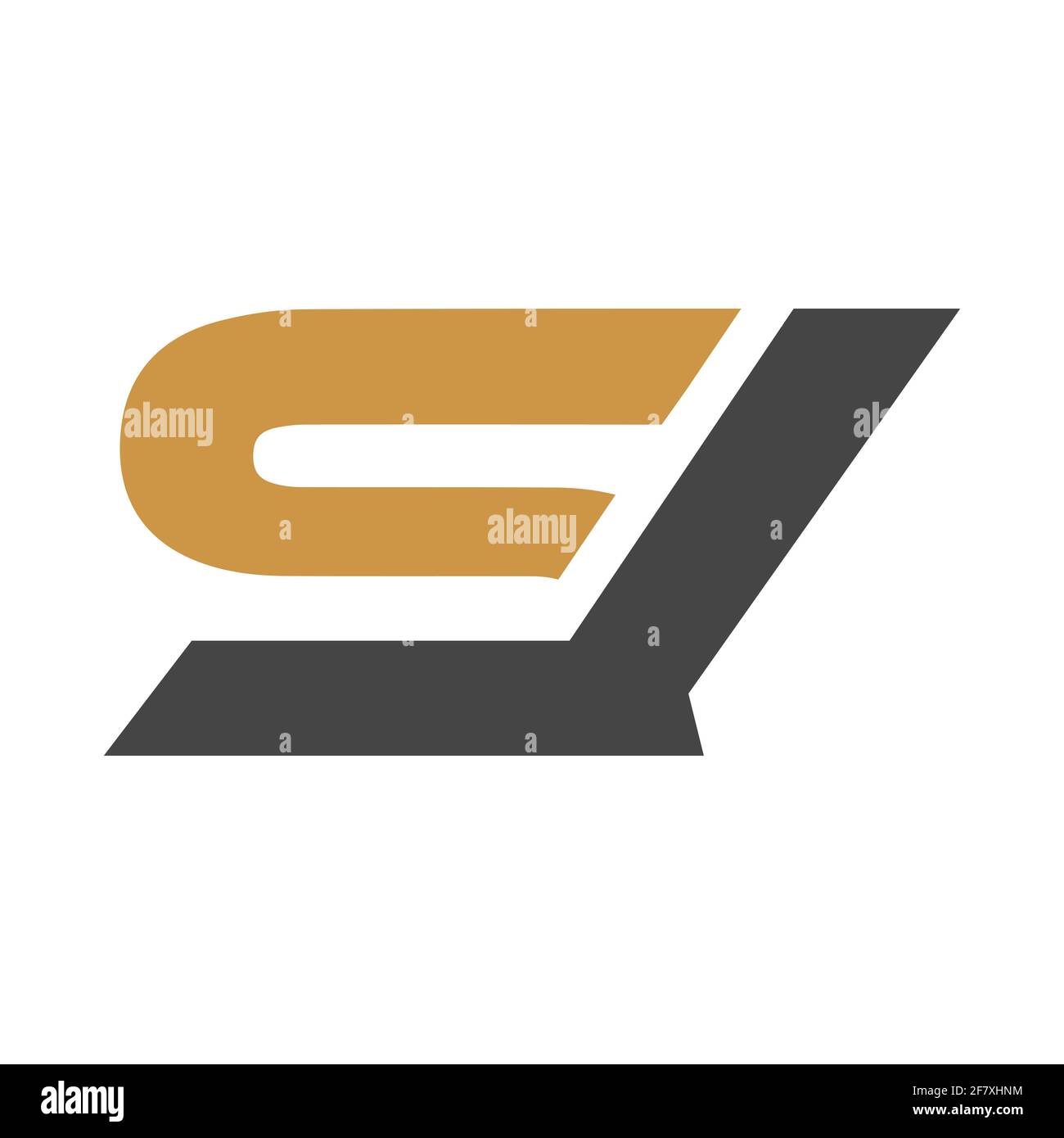 Initial SL letter logo vector template design. Creative abstract letter ...