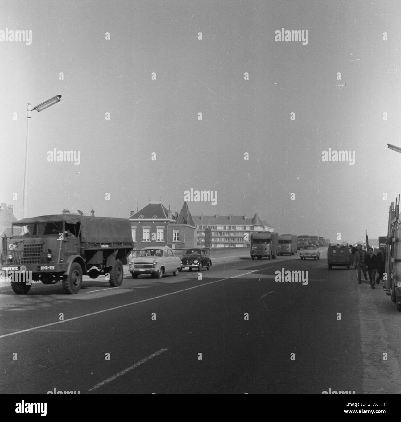 Units of the Royal Netherlands Army in the area of Namur en route to La ...