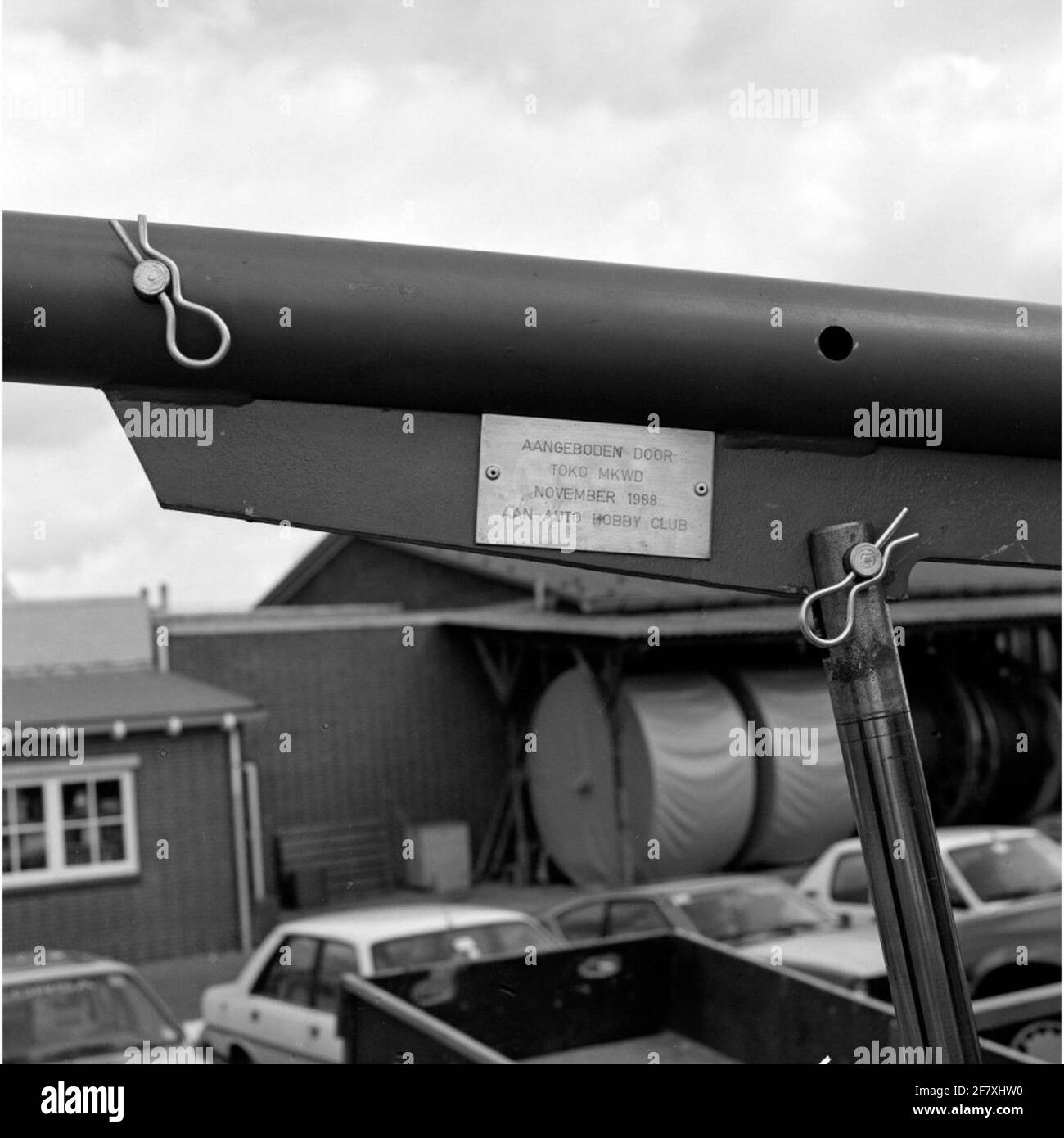 Plaque offered Black and White Stock Photos & Images - Alamy