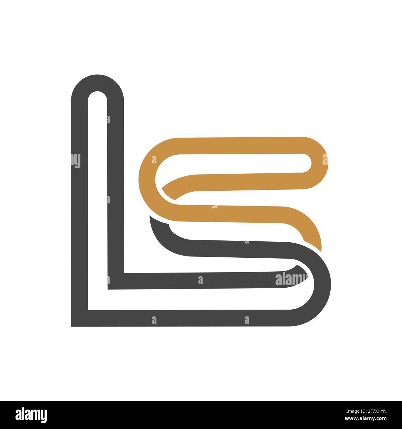 Initial SL letter logo vector template design. Creative abstract letter ...