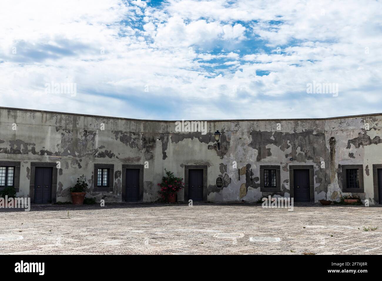 Barracks of the Castel Sant Elmo, medieval fortress in Naples, Italy ...