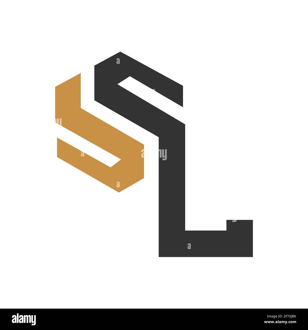 Initial SL letter logo vector template design. Creative abstract letter ...