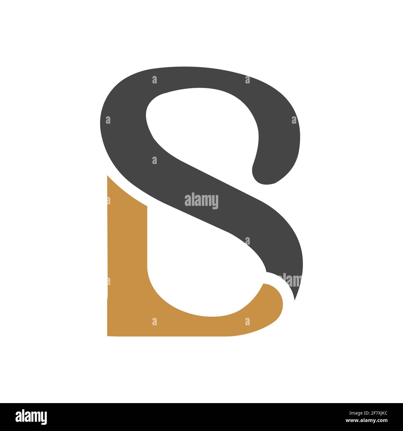 Initial SL letter logo vector template design. Creative abstract letter ...