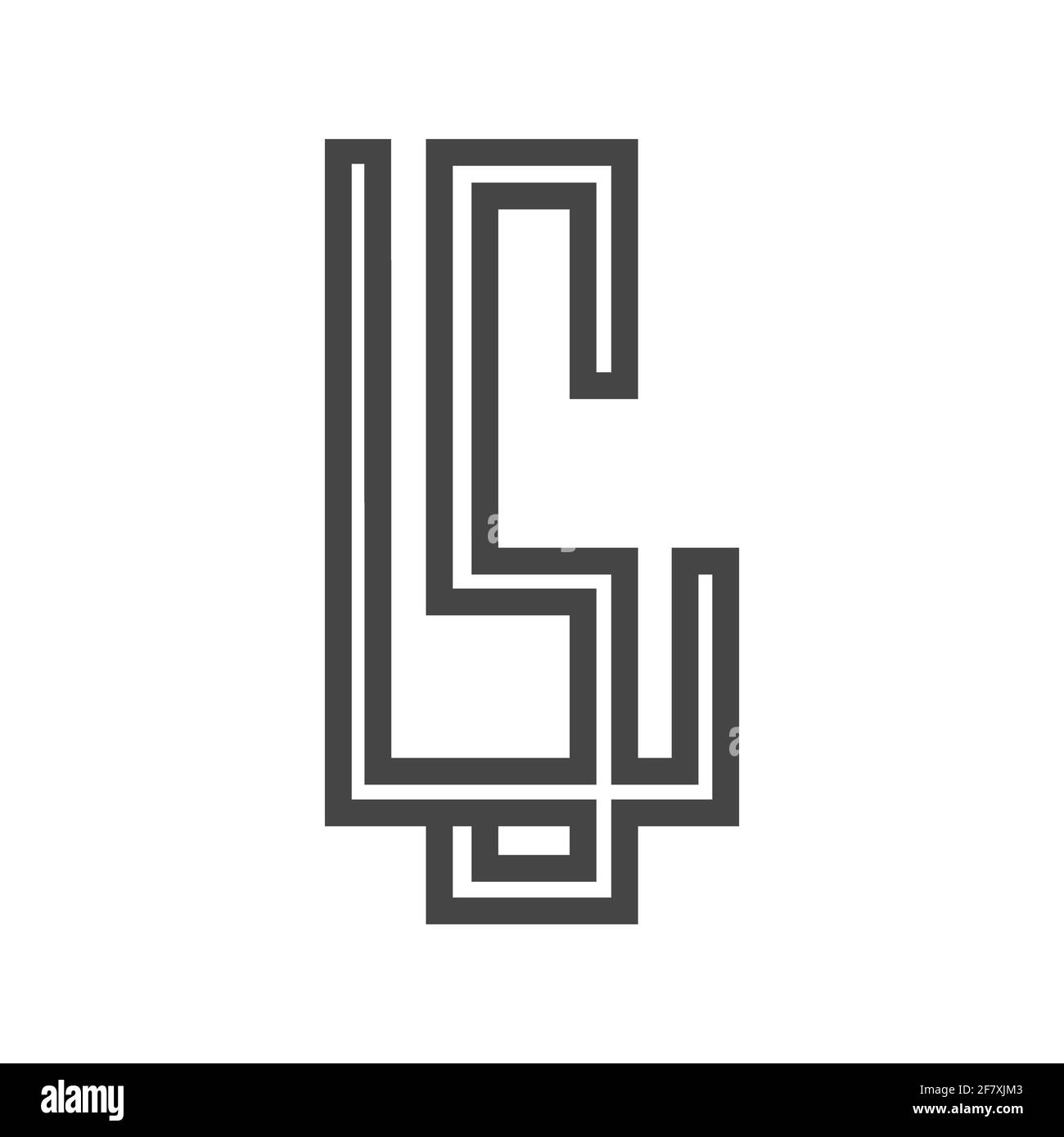 Initial SL letter logo vector template design. Creative abstract letter ...
