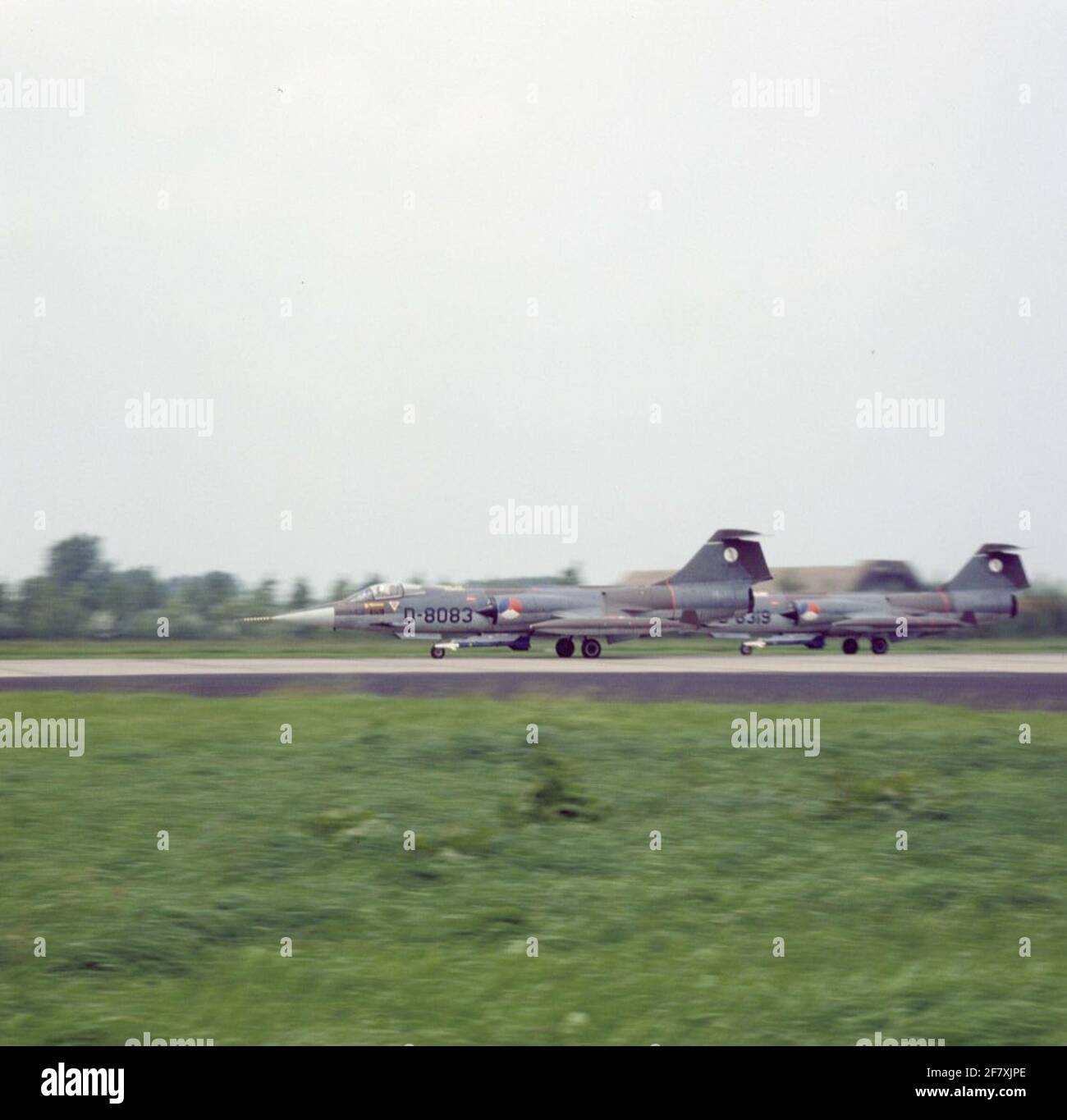 Lockheed F-104G Starfighters of 322 Squadron from the Leeuwarden ...