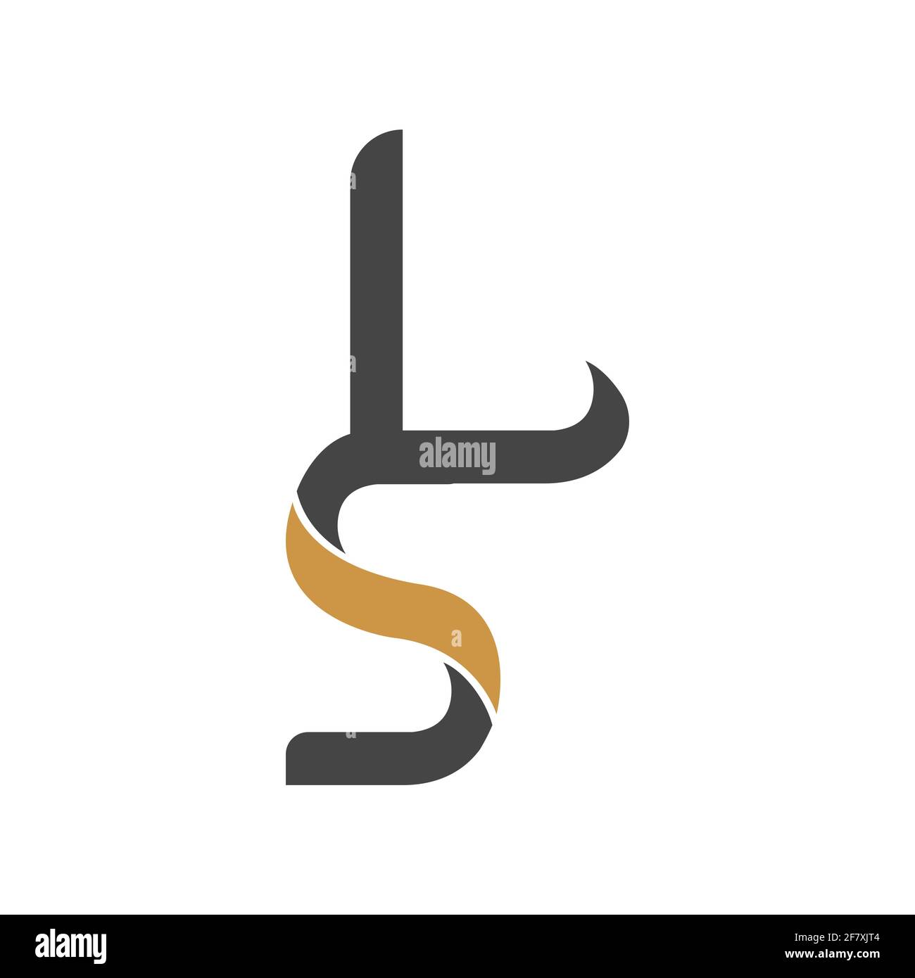 Initial SL letter logo vector template design. Creative abstract letter ...