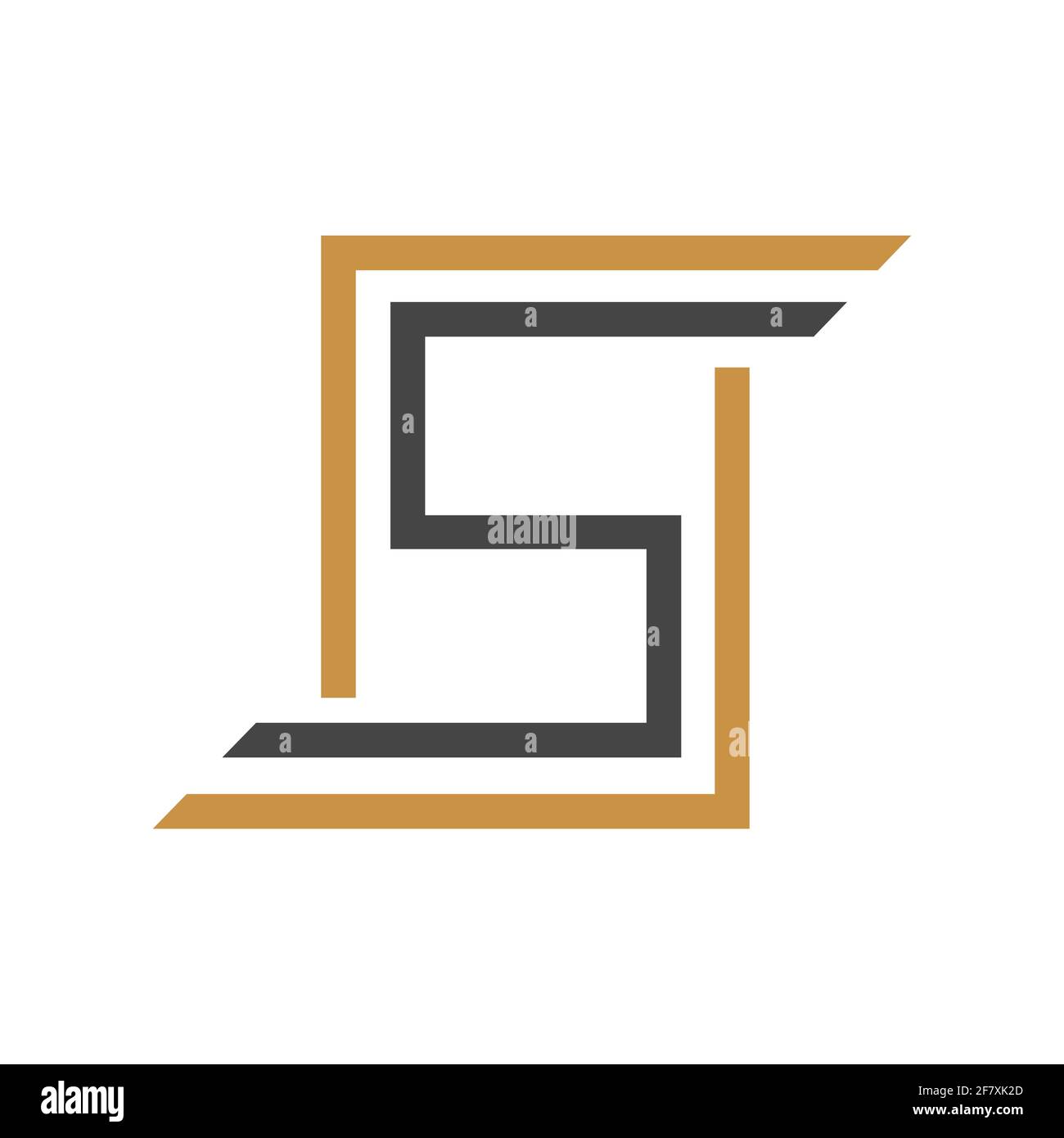 Initial SL letter logo vector template design. Creative abstract letter ...