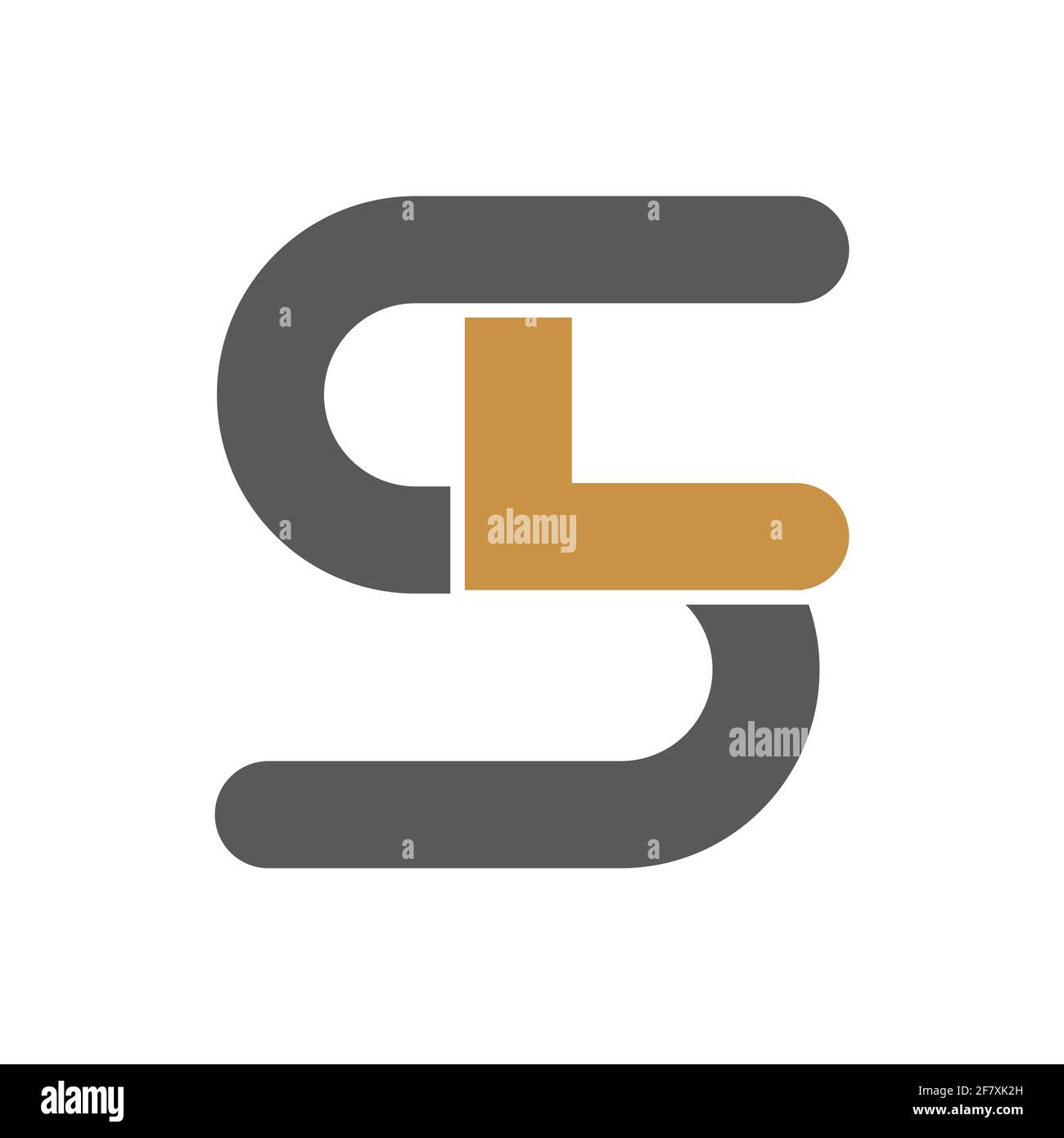 Initial SL letter logo vector template design. Creative abstract letter ...