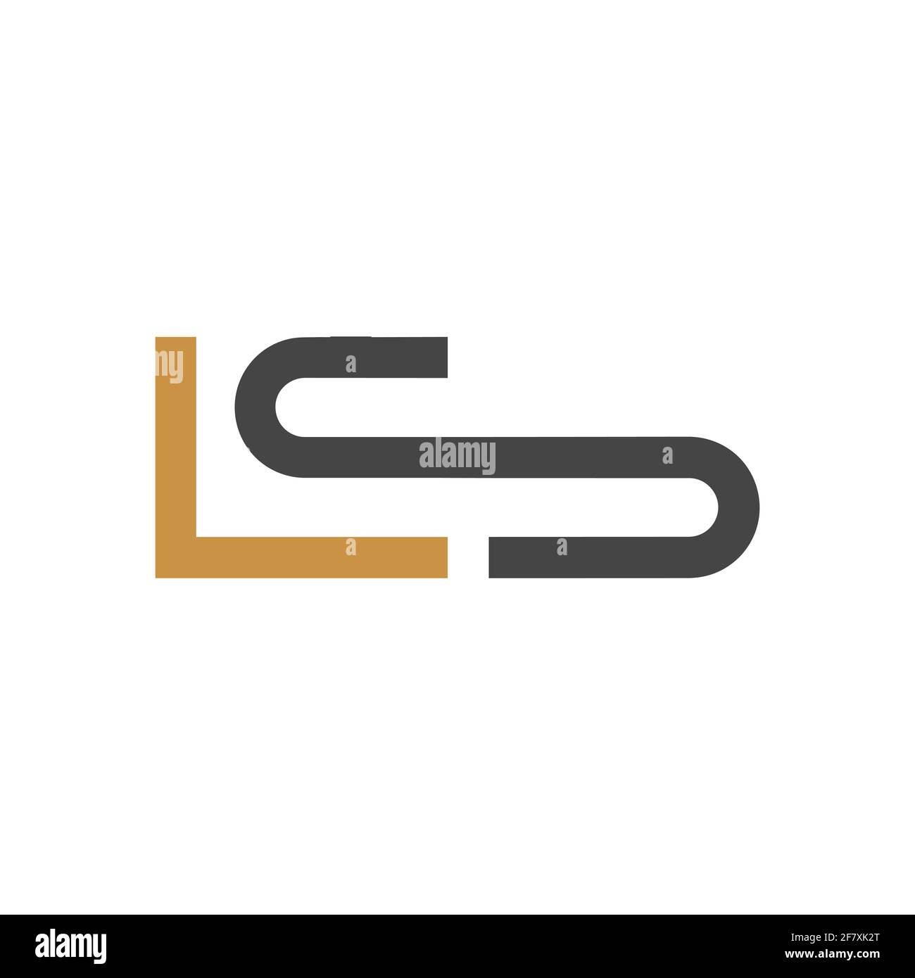 Initial SL letter logo vector template design. Creative abstract letter ...