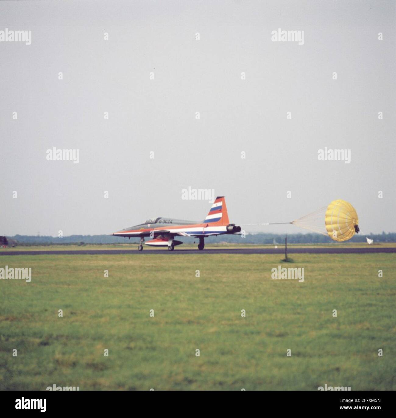 Northrop NF-5A Freedom Fighter with brake parachute in demo colors ...