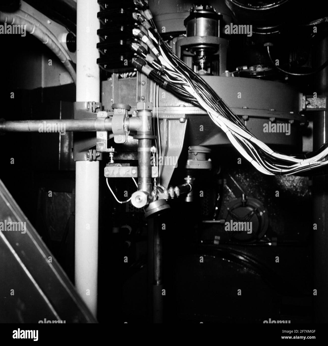 Inner portion of the fire line radar AA 3MK7. This radar was used in ...