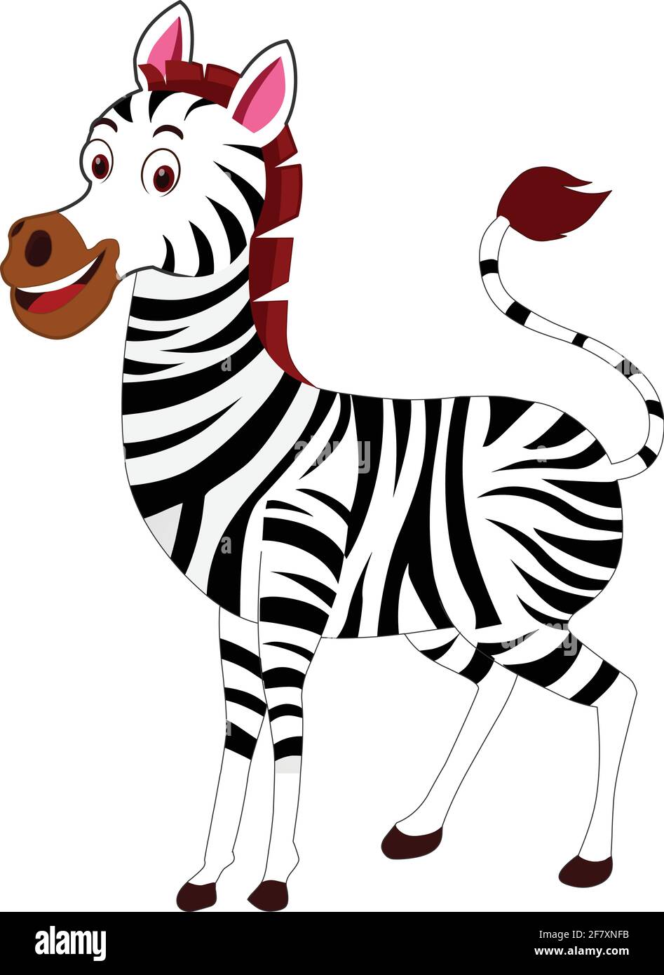 Printable Cartoon Zebras