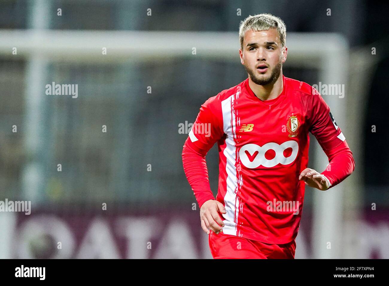 EUPEN, BELGIË - APRIL 9: Nicolas Raskin of Standard Luik during the ...