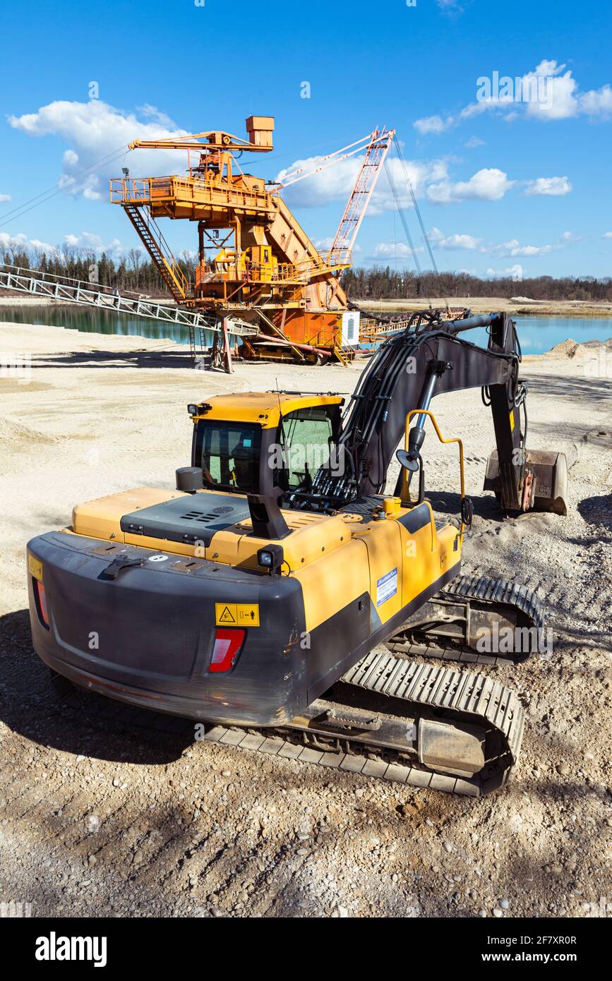 Orange digger hi-res stock photography and images - Alamy