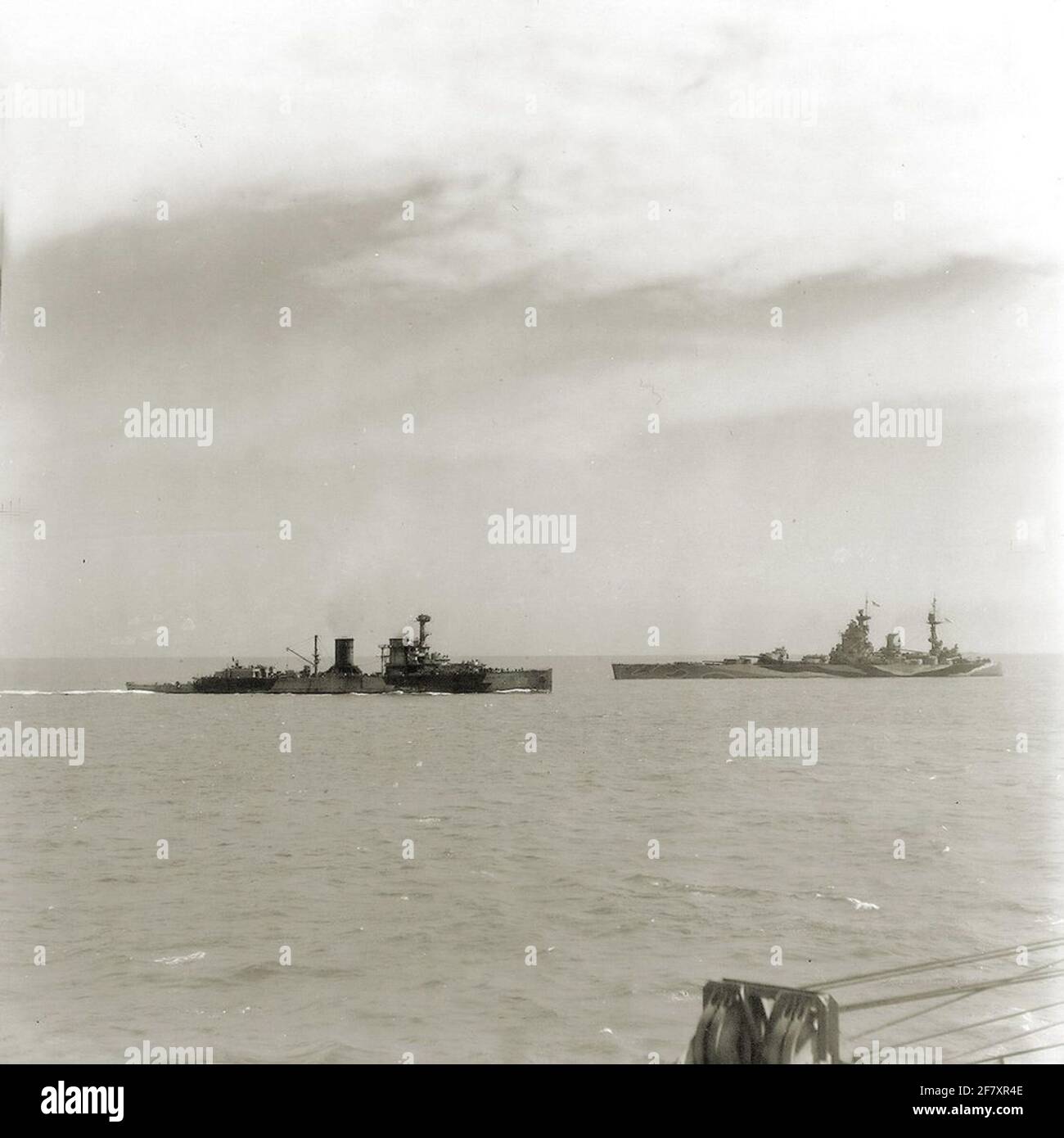 The cruiser Hr.Ms. Sumatra (1926-1944), on the way to the coast of ...