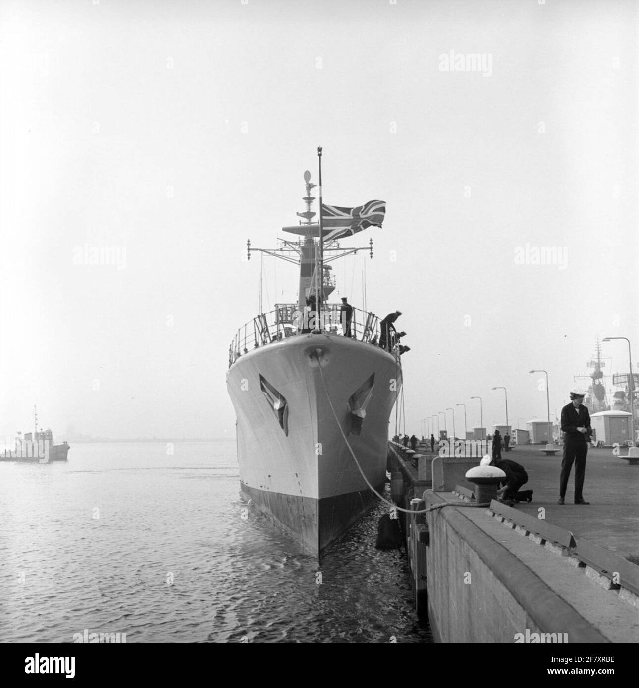 The British frigate HMS Andromeda (F 57, 1968) from the Leander Class ...