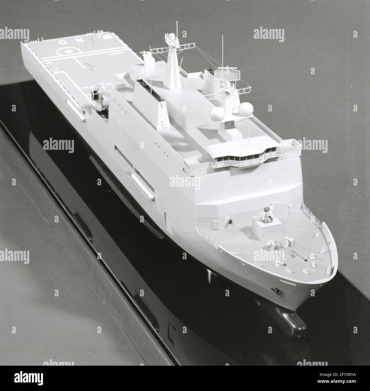 Model of Amphibious Transport Ship Hr.Ms. Rotterdam Stock Photo - Alamy