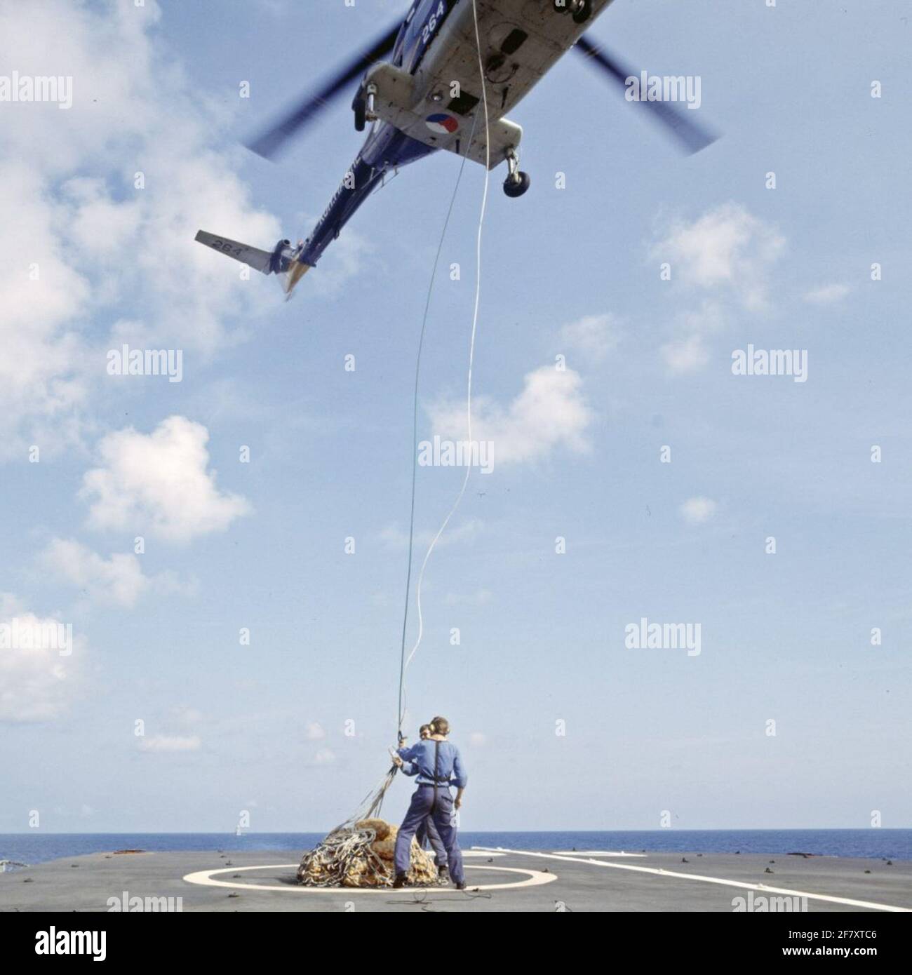 A Westland SH-14D Navy Lynx submarine control helicopter (1976-) while ...