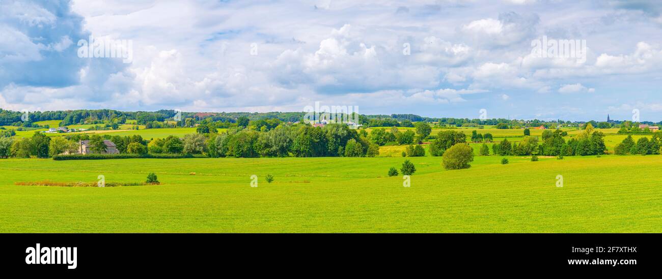 Best of Limburg landscape, beautiful green scenery, hills, fields and ...