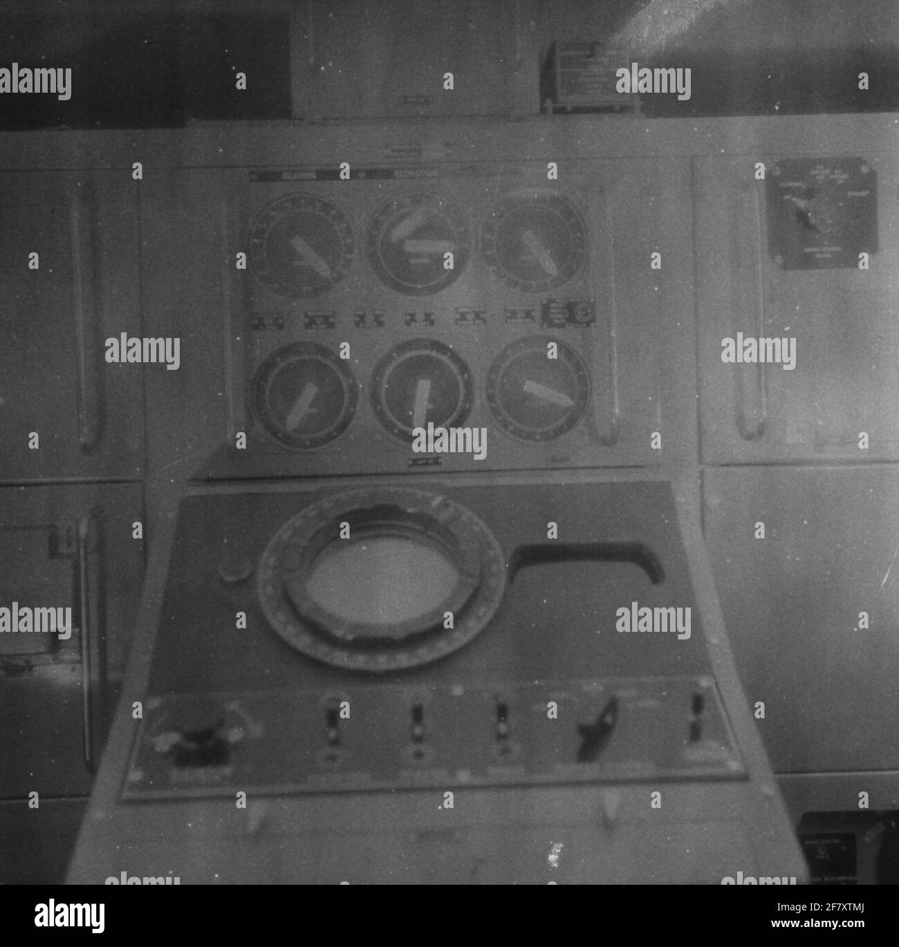 Portion of the control panel of the fire line radar AA 3MK7. This radar ...