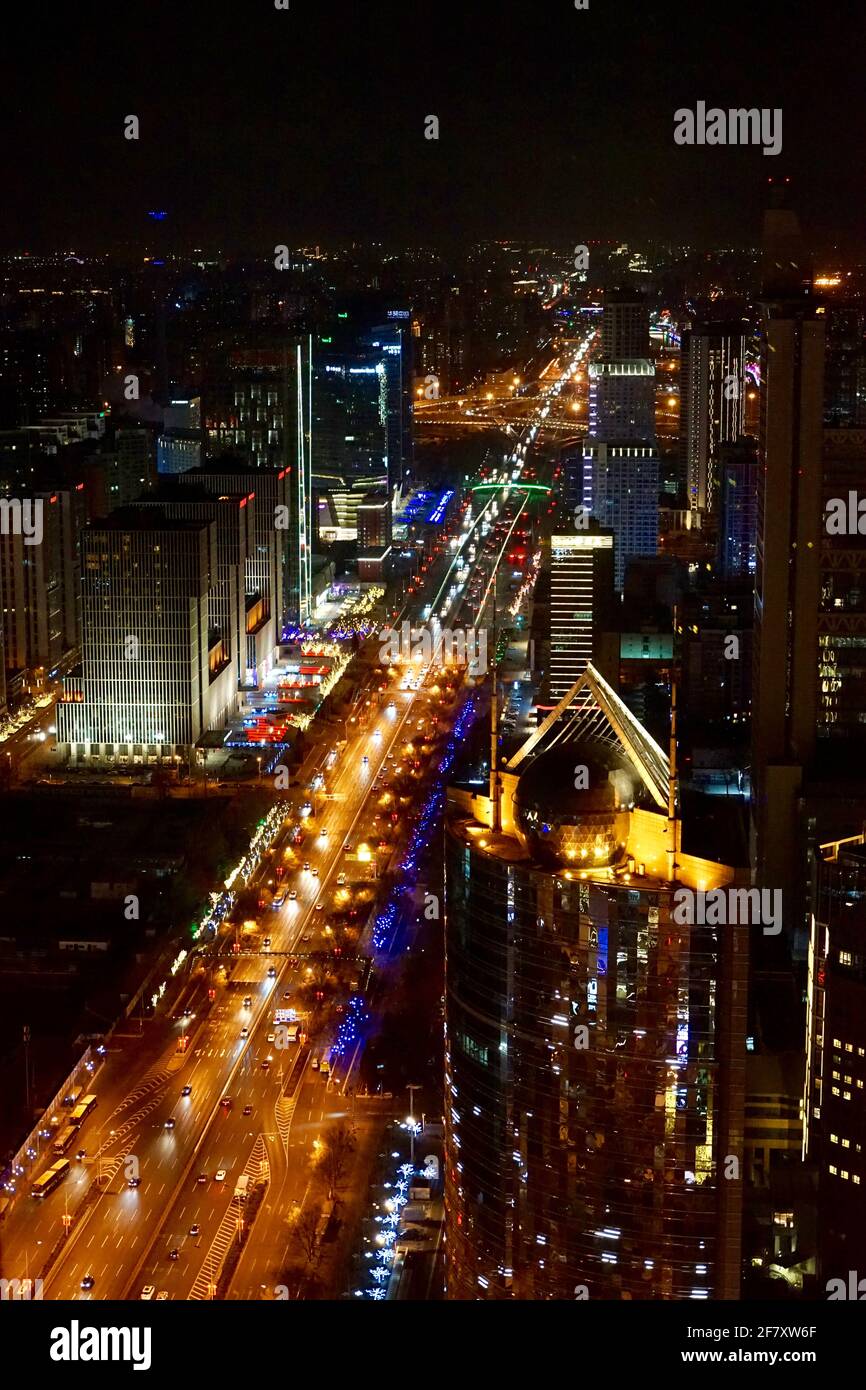 Night view of beijing hi-res stock photography and images - Alamy