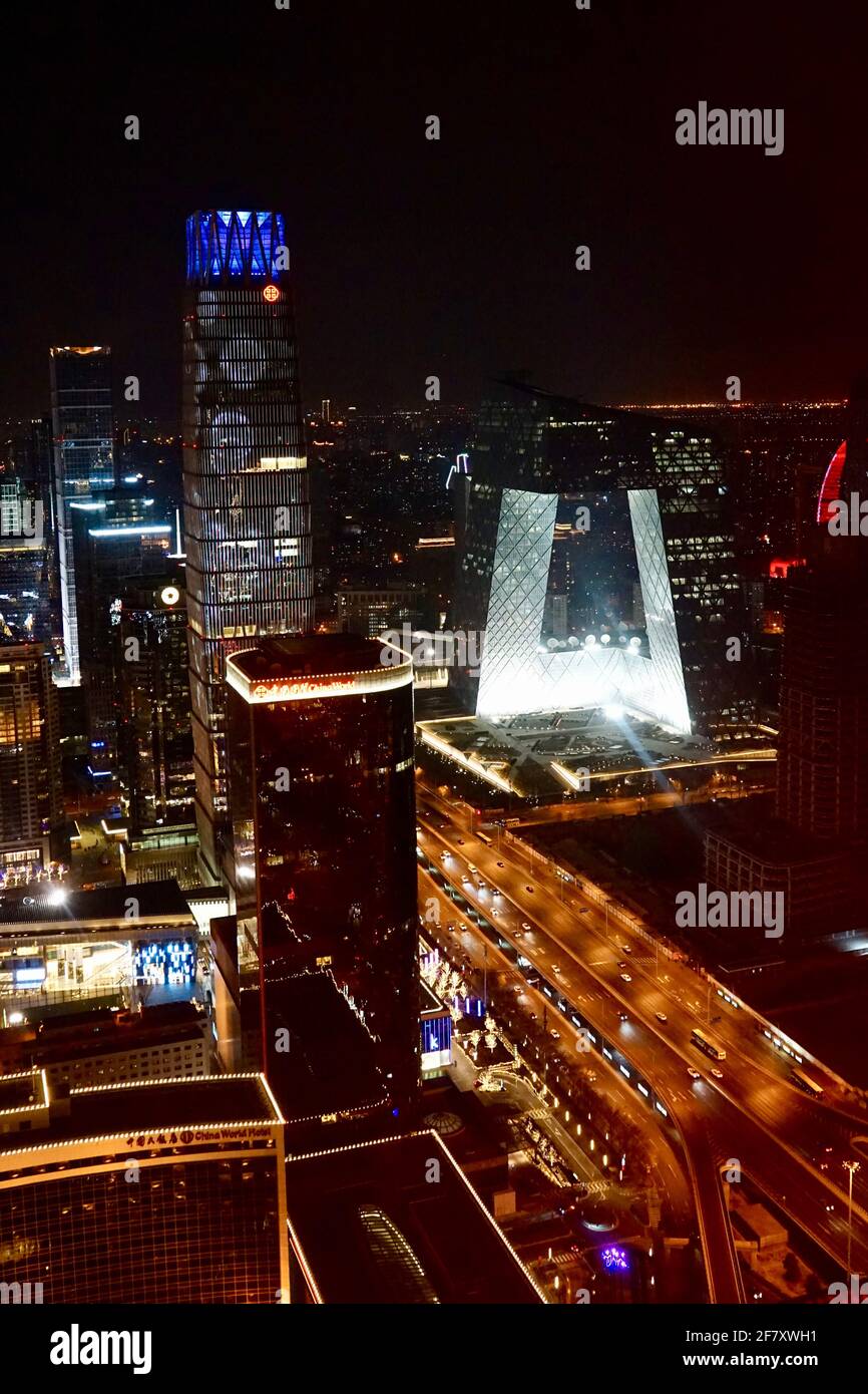 Night view of beijing hi-res stock photography and images - Alamy