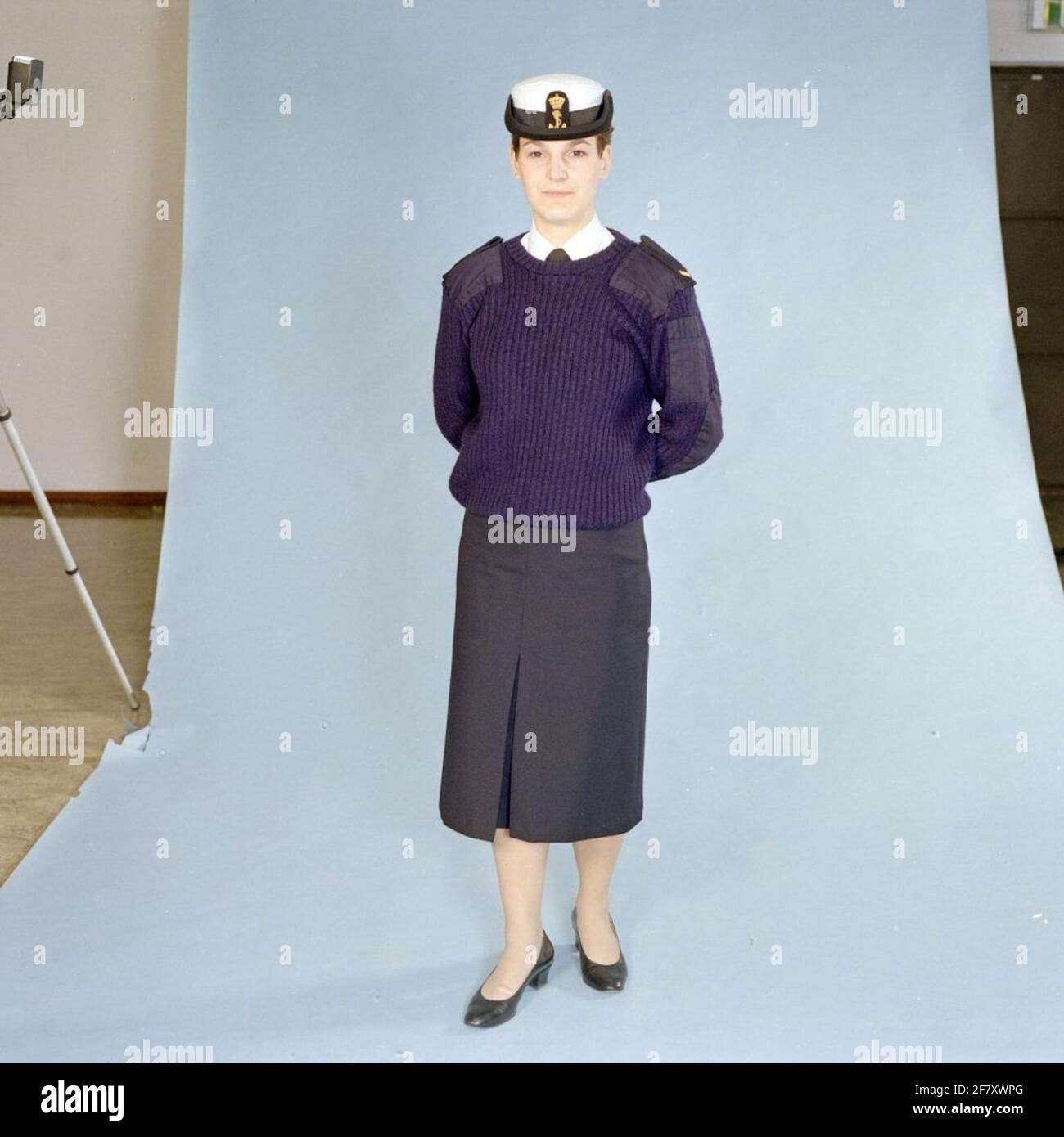 Female sailor of the first class (senior) of the Royal Navy (km) with ...