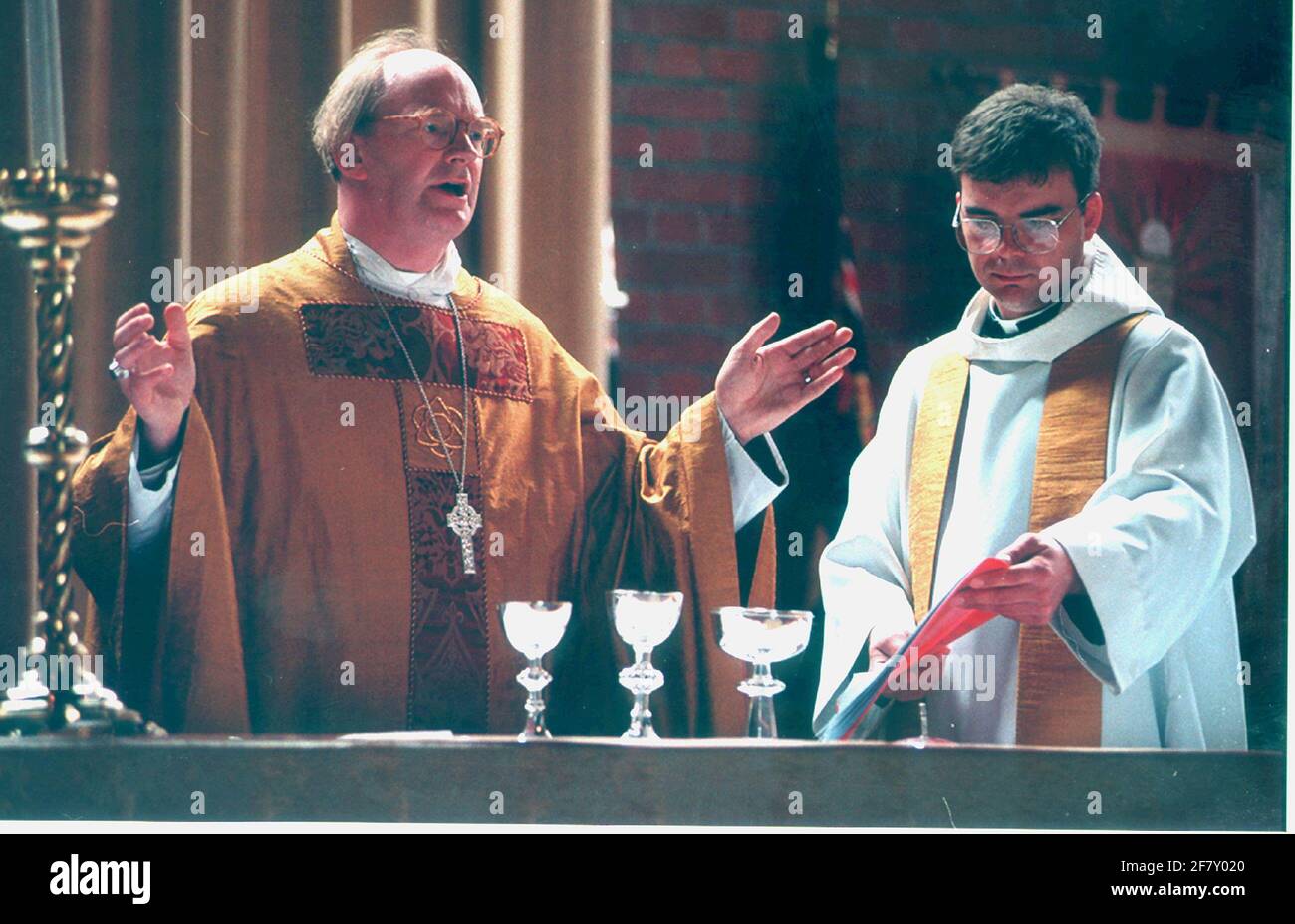 REV. ROBERT ORCHIN ASSISTS THE BISHOP OF PORTSMOUTH DR. KENNETH ...